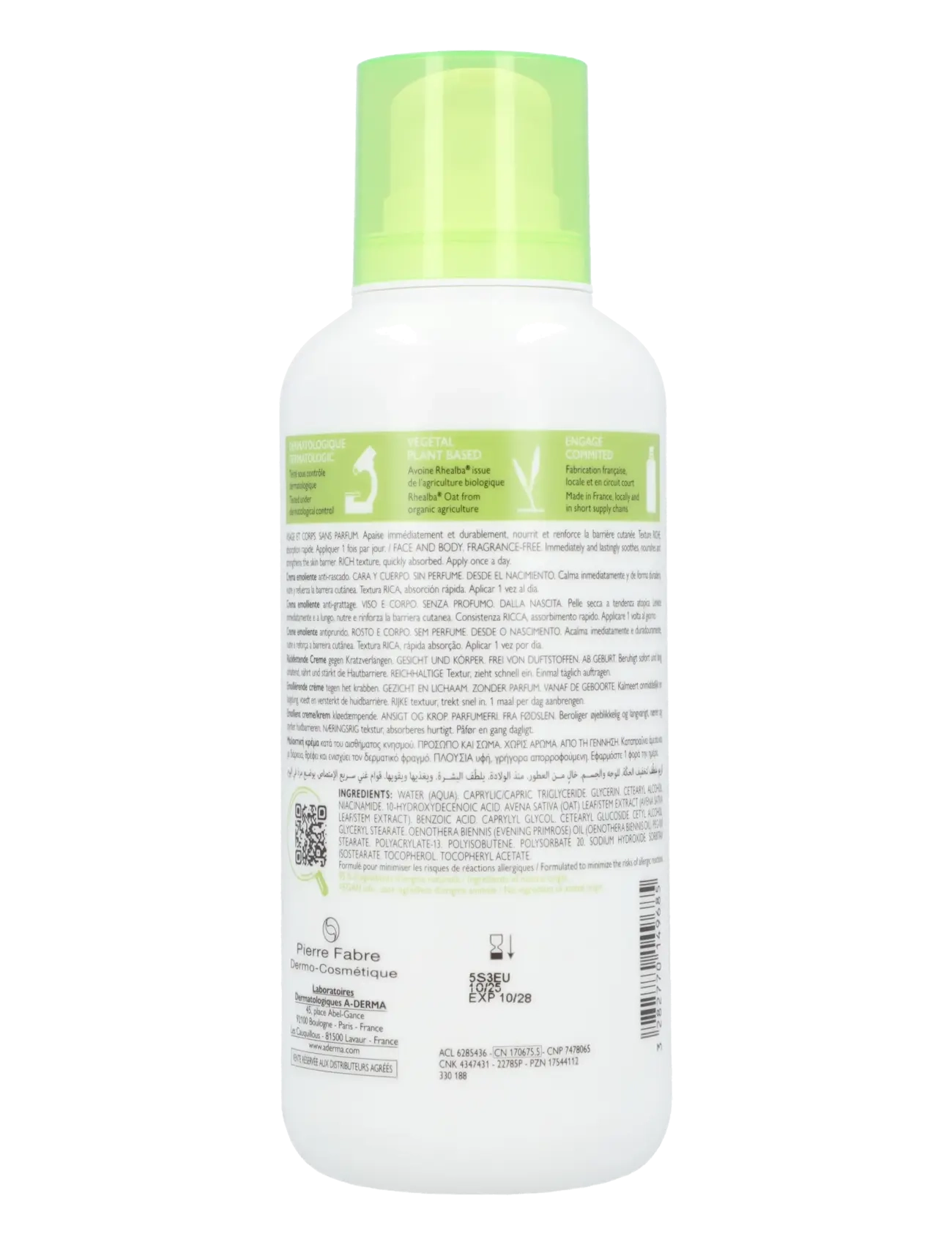 A-Derma Exomega Control Emollient Cream Anti-scratching - Body cream ...