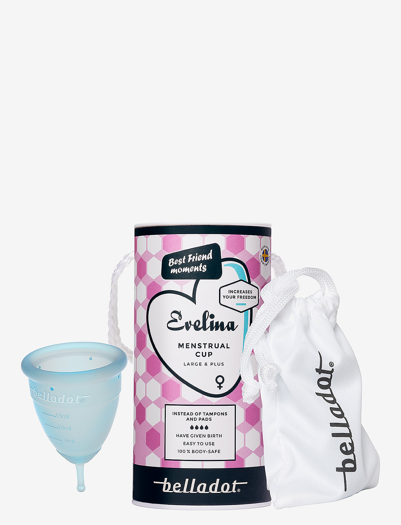 Belladot Evelina Menstrual Cup Large & Plus - | Boozt.com