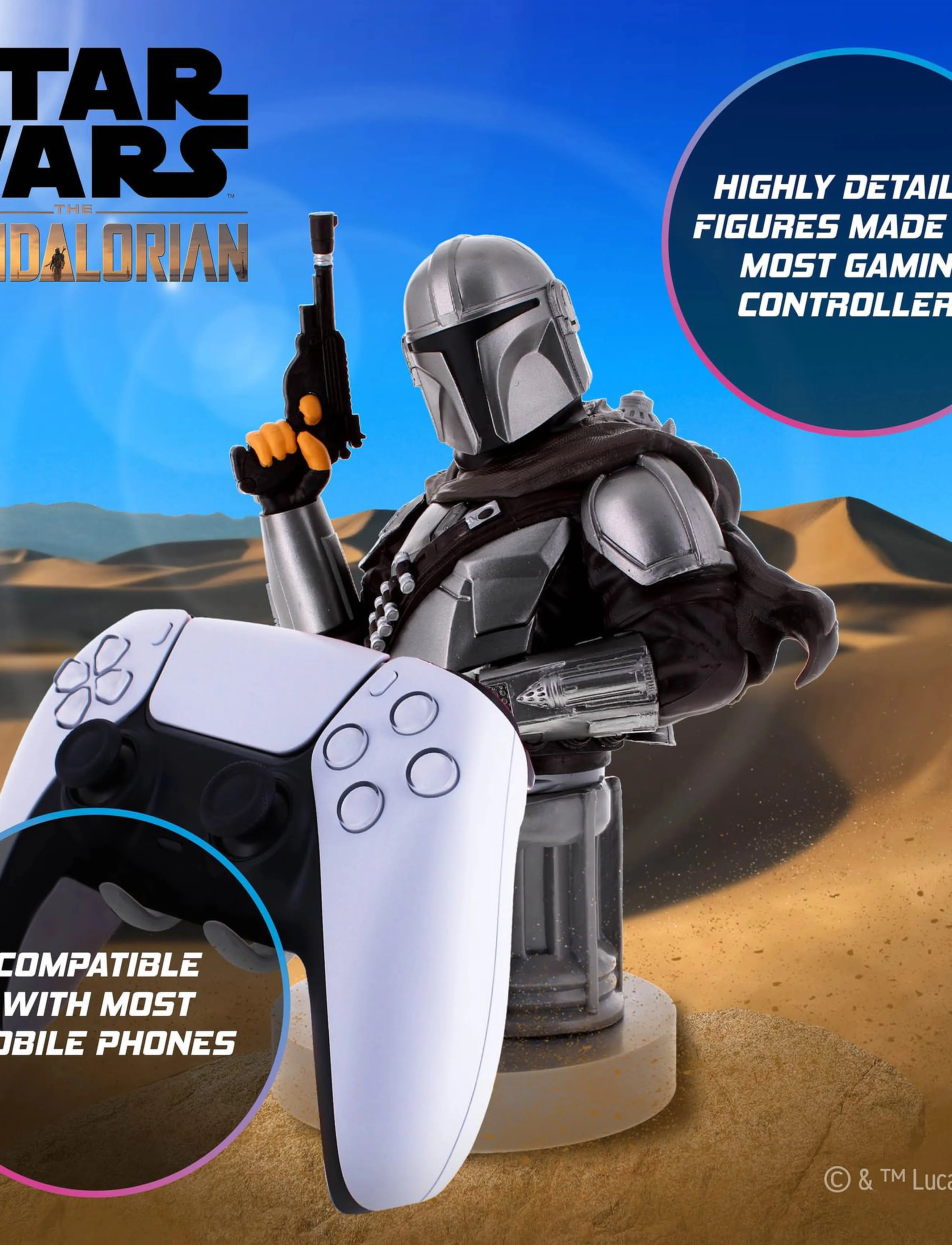 Cable Guy Cable Guys - The Mandalorian- Mobil And Consol Holder ...