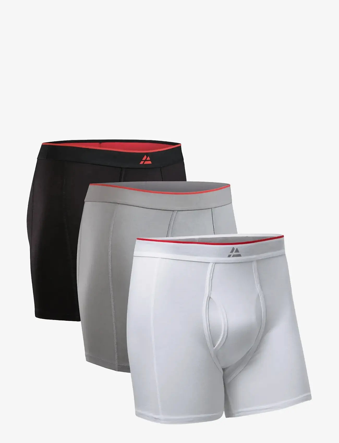 Danish Endurance Bamboo Fly Trunks (men) 3-pack (Mc (1xblack, 1xgrey ...