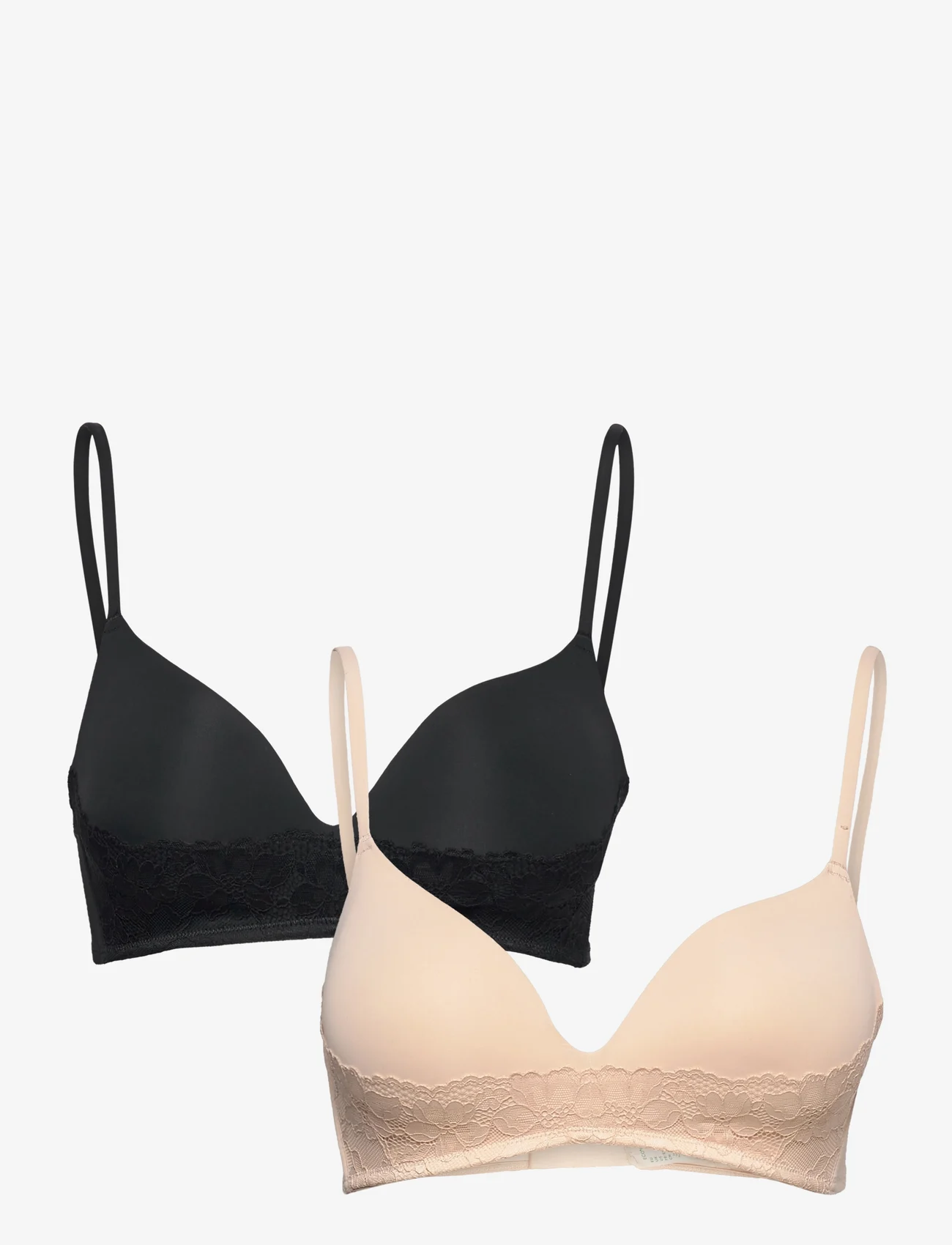 Dorina Fili Lace 2pp Light Padded Soft Bra Beige Black 270 Kr