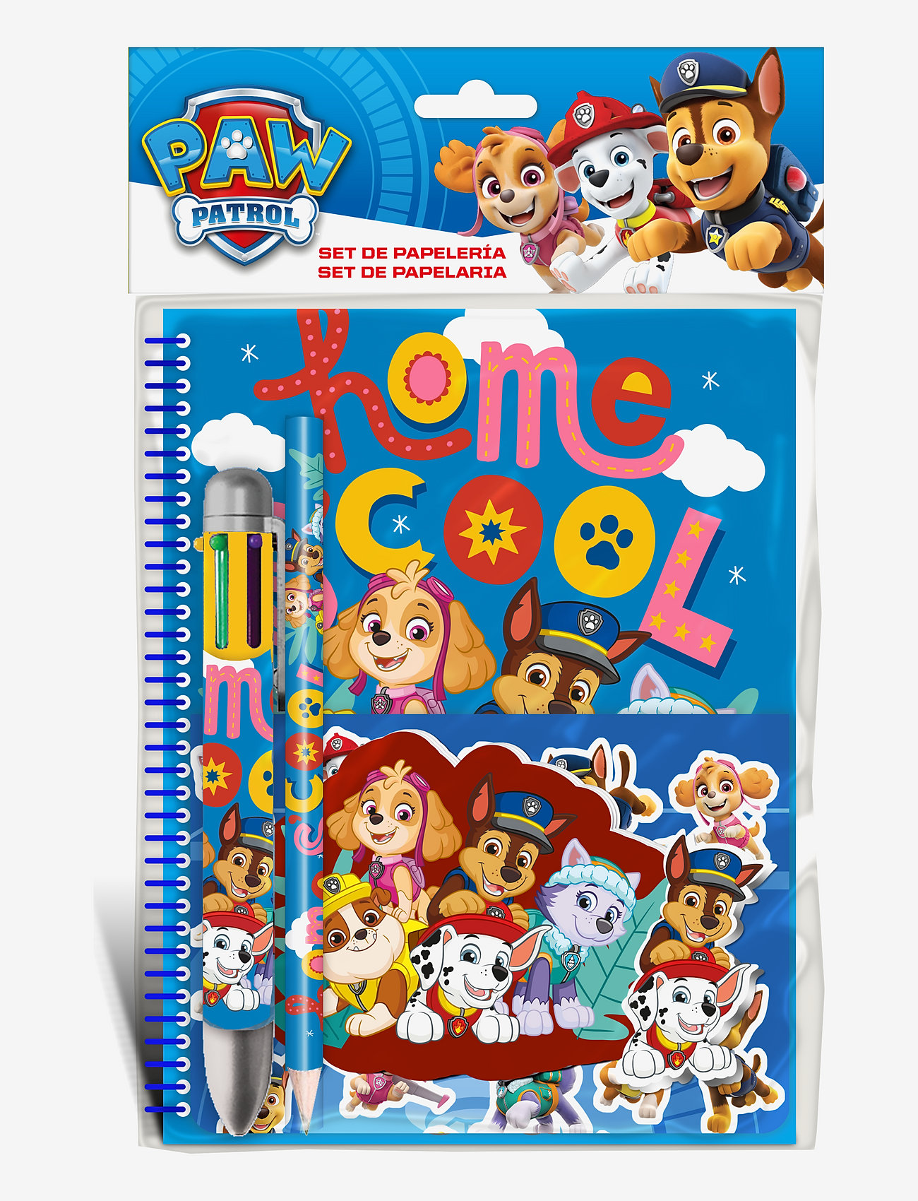 Euromic Paw Patrol Writing Set With A5 Book & Multi-col.pen ...