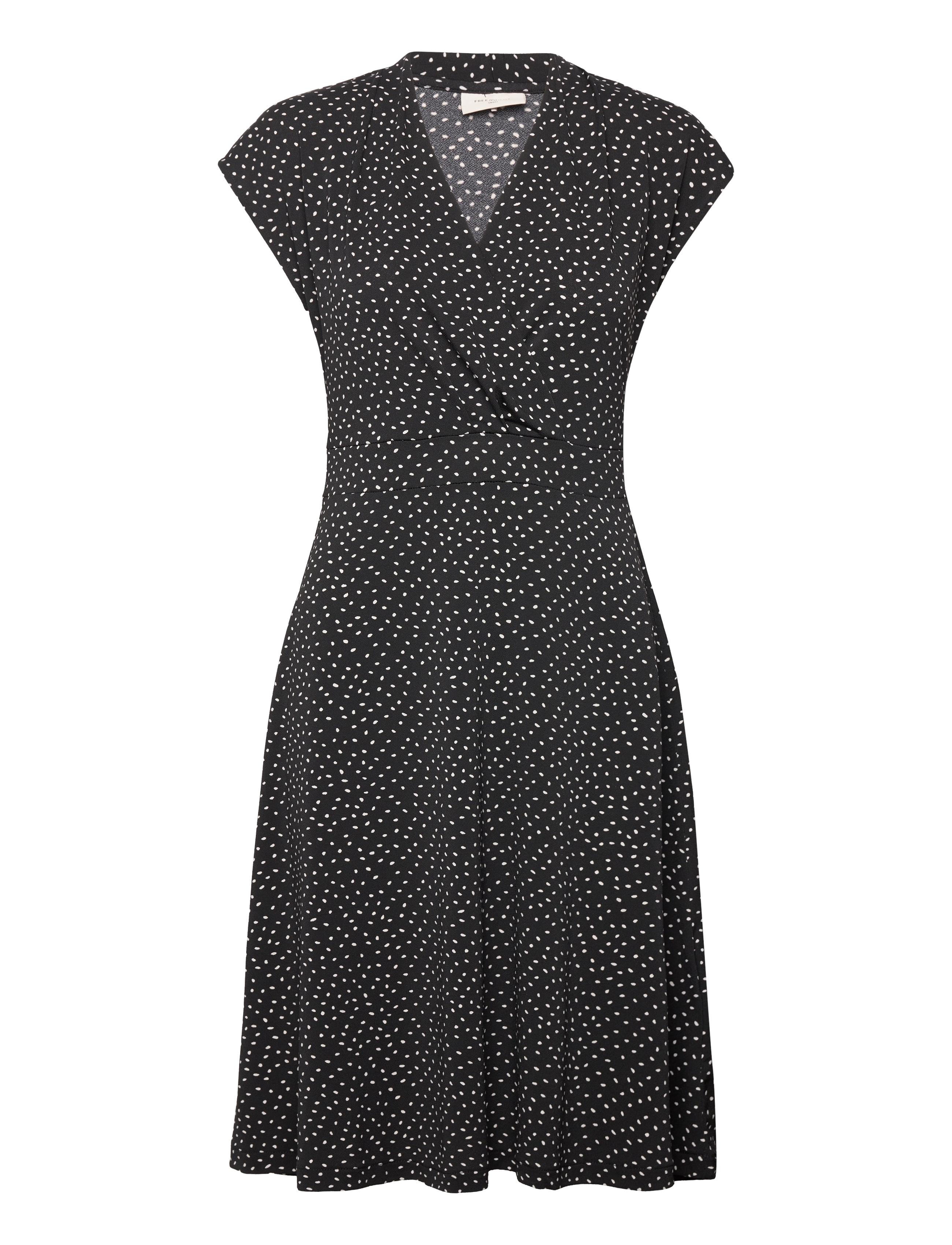 FREE/QUENT Fqyrsa-dress (Black W. Off-white/Svartur) - 6.999 kr | Boozt.com