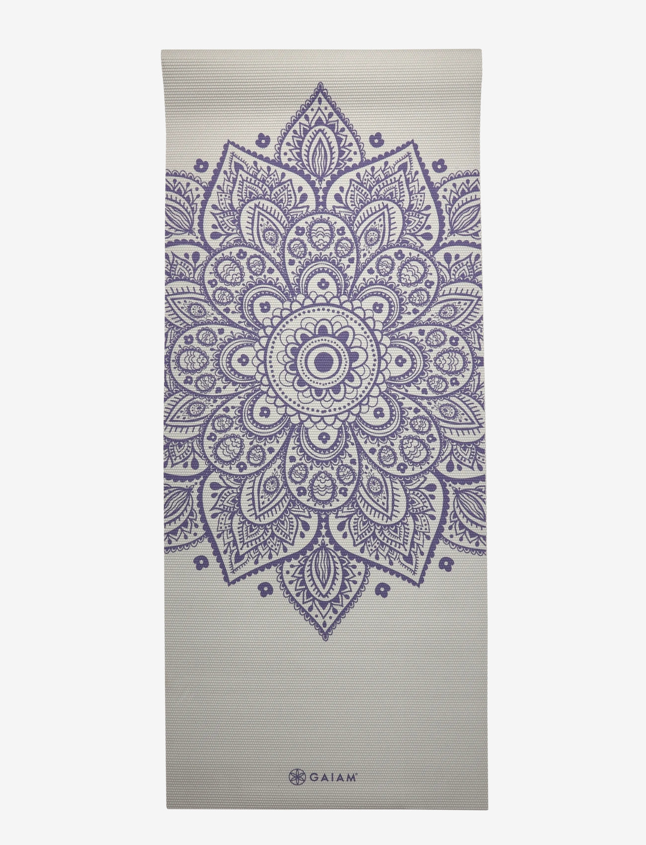 Gaiam Gaiam Sustained Grey Sundial Flower Yoga Mat 5mm Printed ...