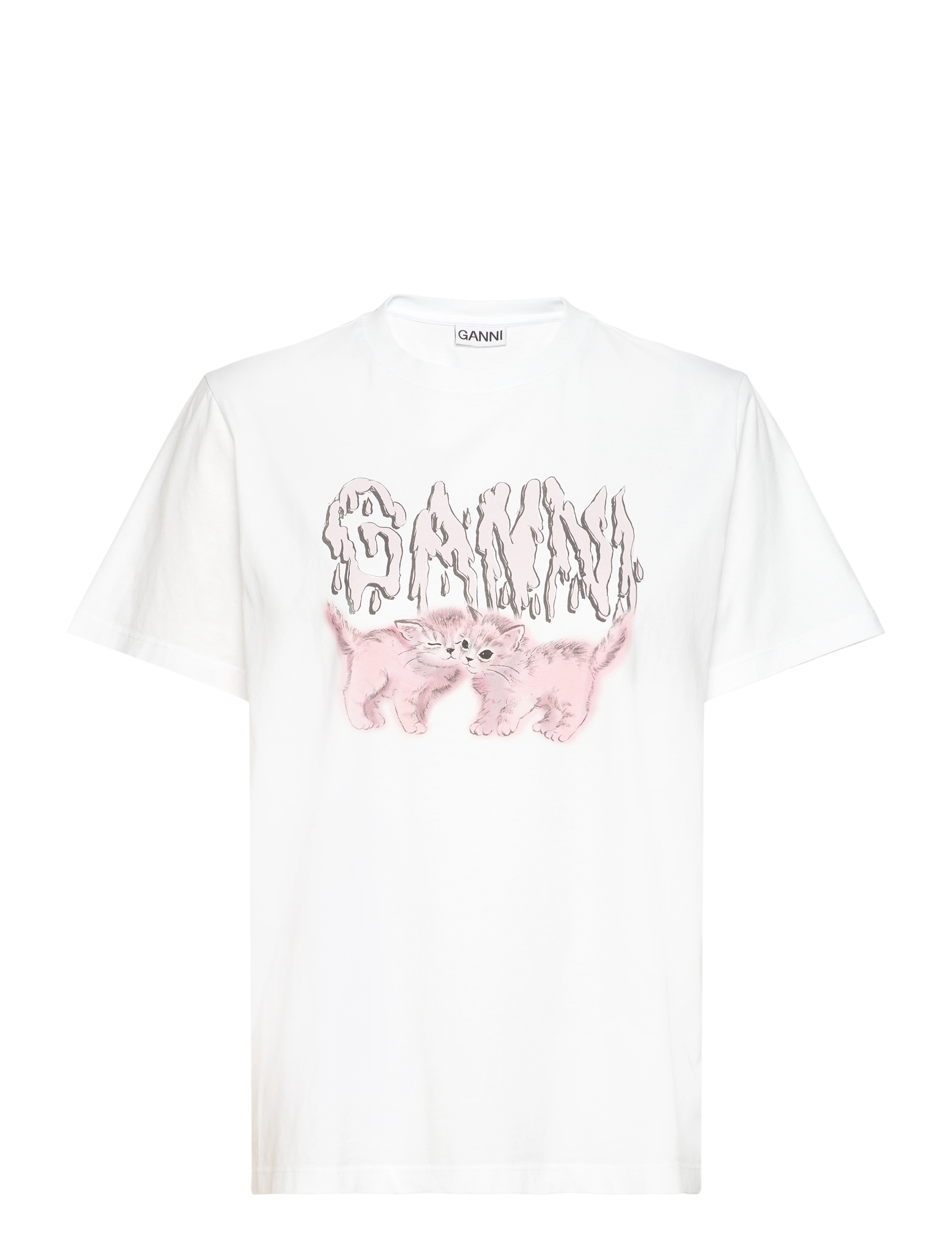 Ganni Basic Cotton Jersey - Stuttermarbolir - Boozt.com