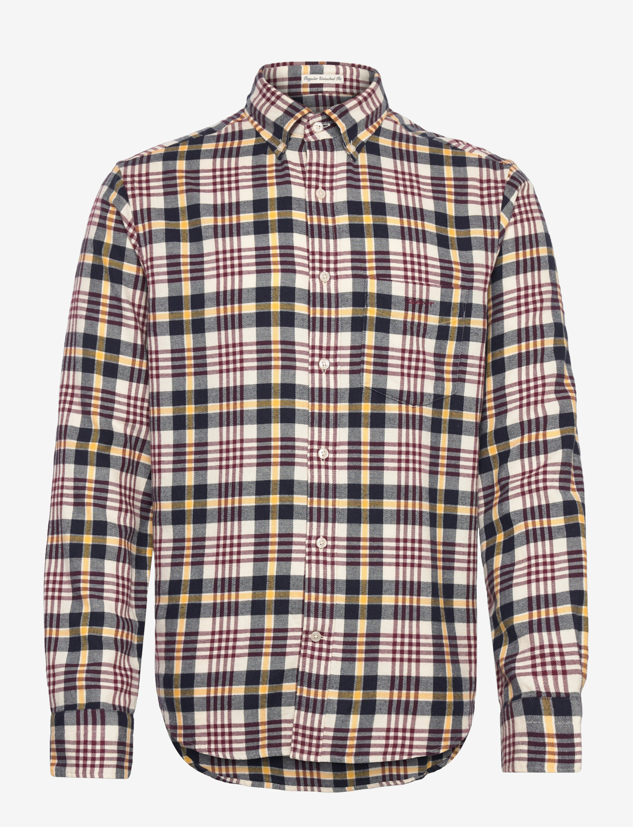 GANT Reg Flannel Plaid Shirt (Cream) – 65 € – Booztlet.com