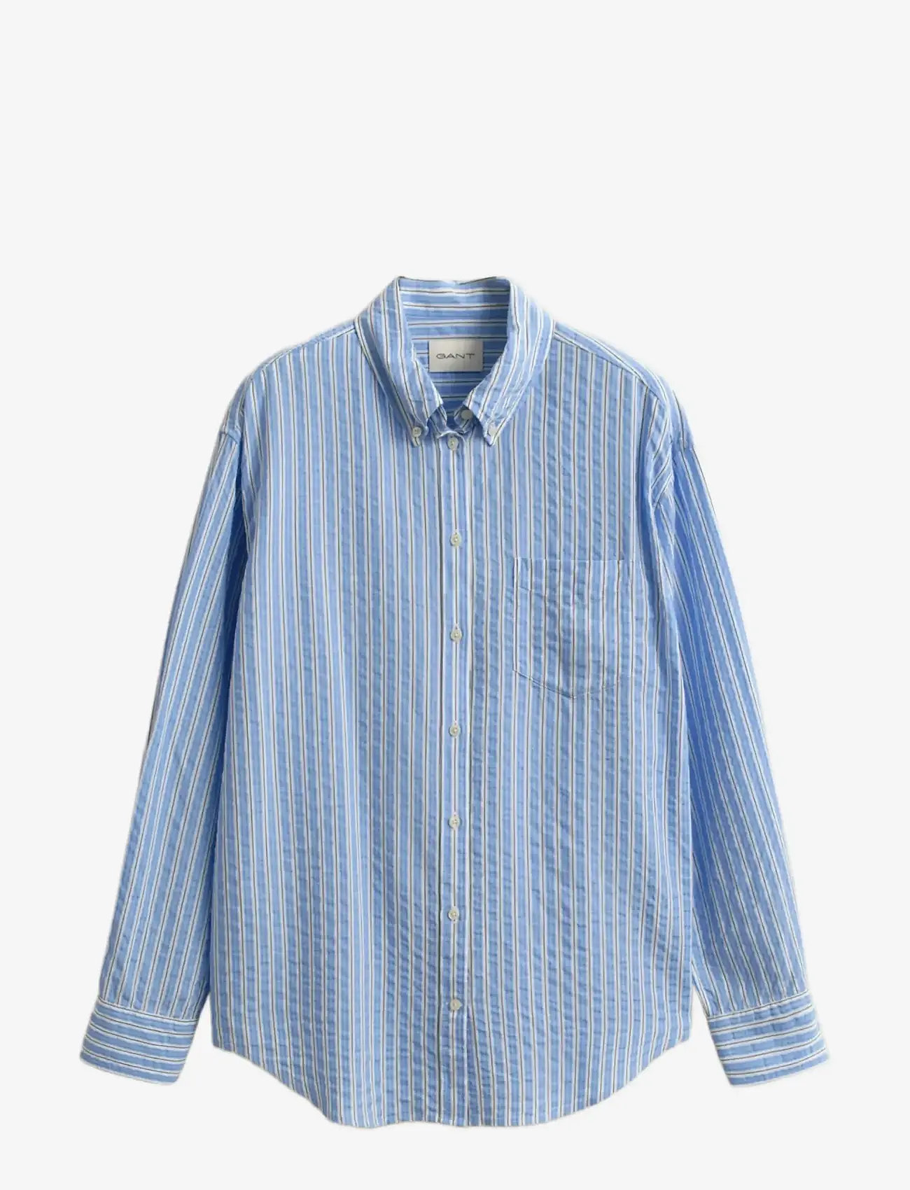 Gant Rel Stripe Seersucker Bd Shirt (Hydrangea Blue) – 1125 kr ...