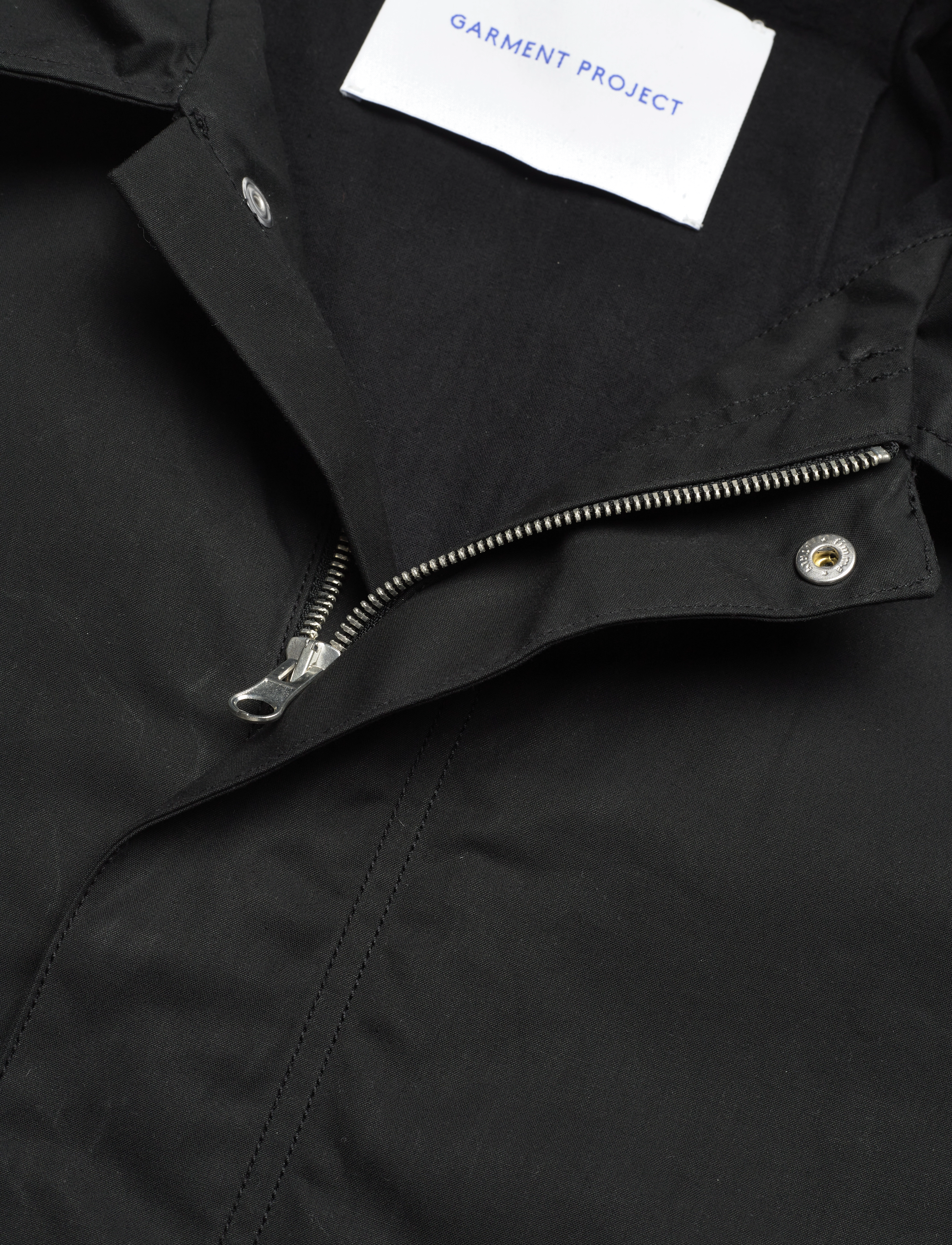 Garment Project Waxed Cotton Worker - Black - 380 €. Buy Light Jackets ...