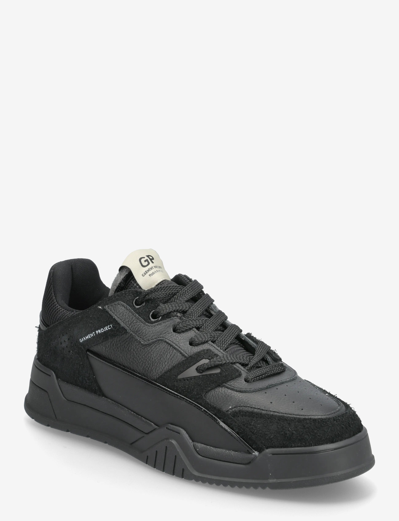 Garment Project Lee - Black Leather – lave sneakers – shop på Booztlet