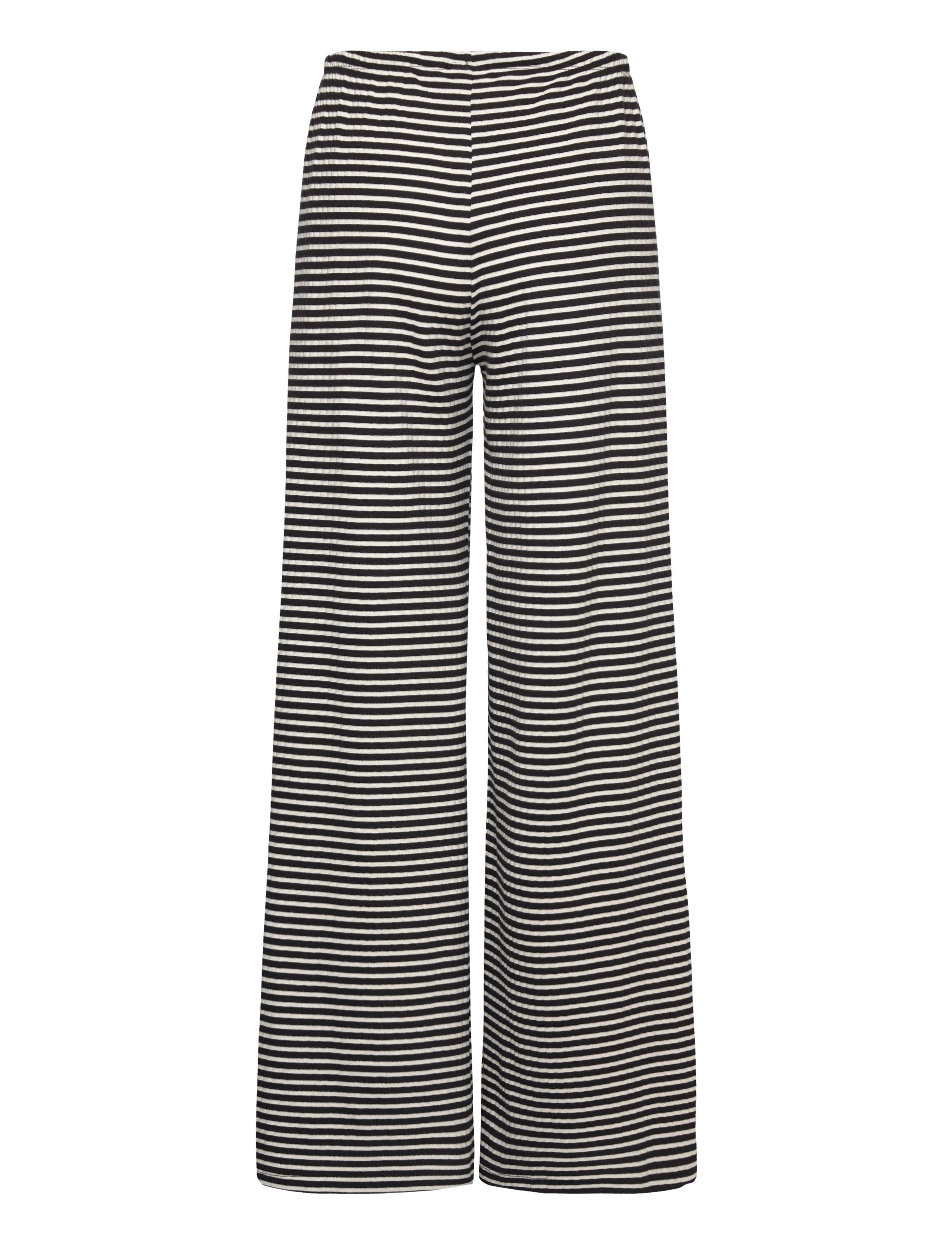 Gina Tricot Striped Soft Trousers - Bukser med brede ben - Boozt.com
