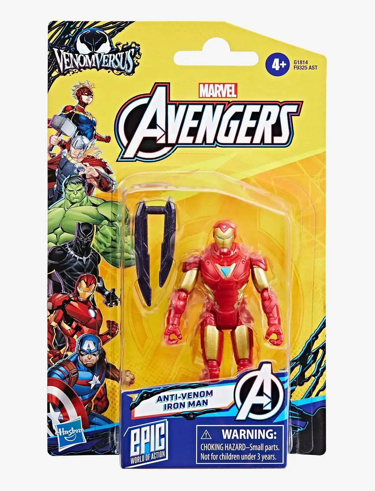 Marvel Marvel Avengers Venomversus Epic World Of Action Anti-venom Iron ...