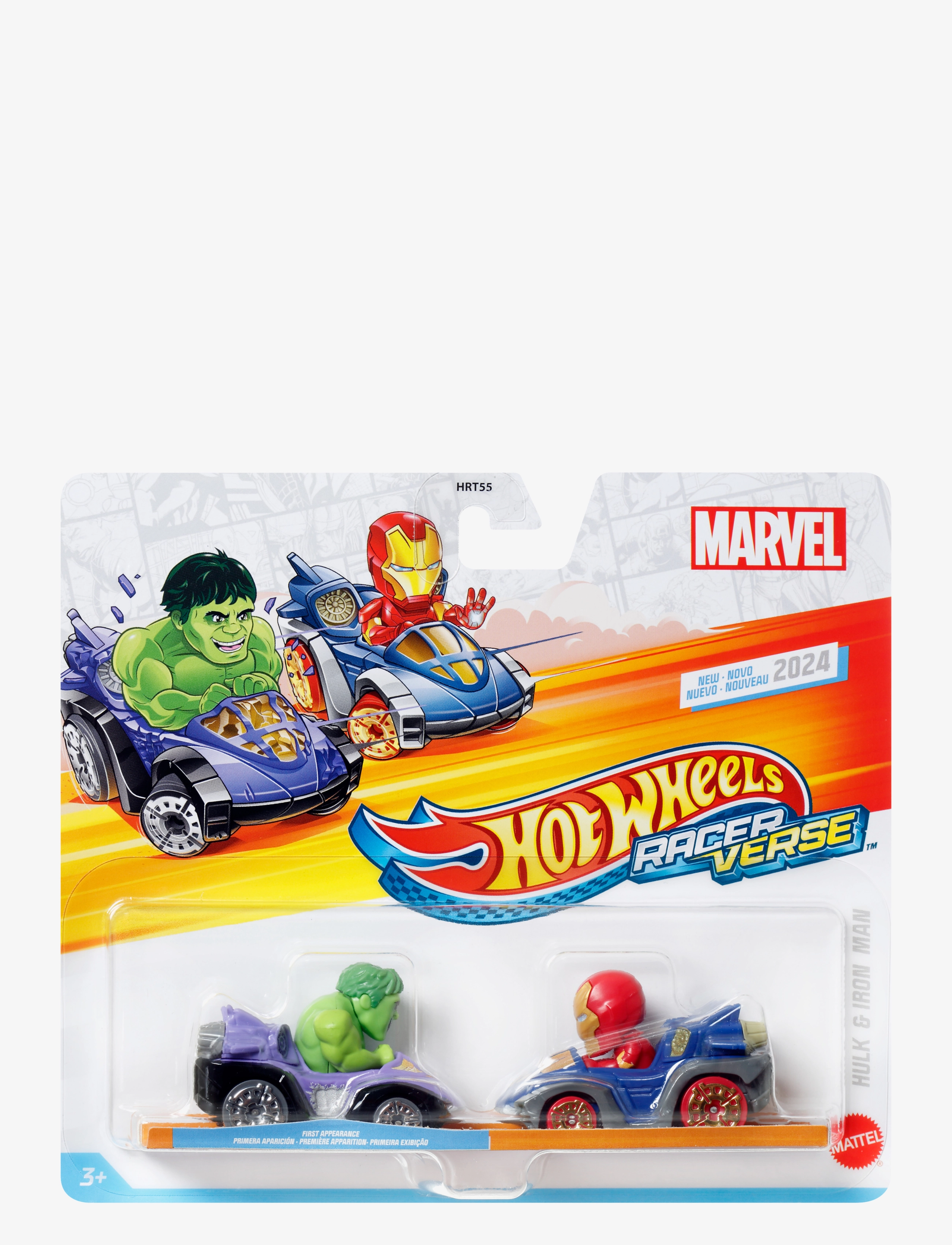 Hot Wheels Racer Verse Hulk & Iron Man (HWSHRT89) - Leluautot - Boozt.com