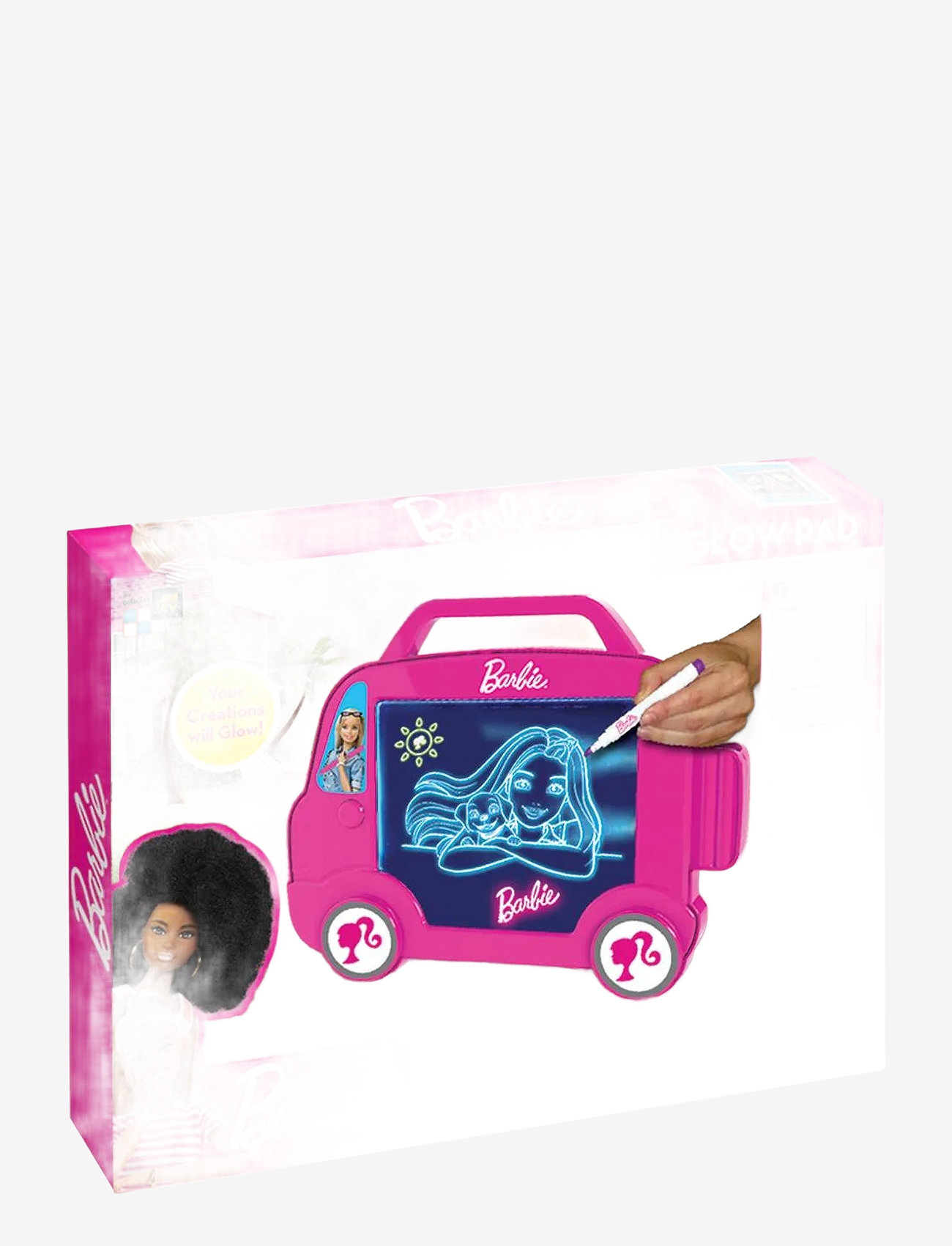 Import for Kids Barbie Drawing Board - Glow Pad – tablice do rysowania ...