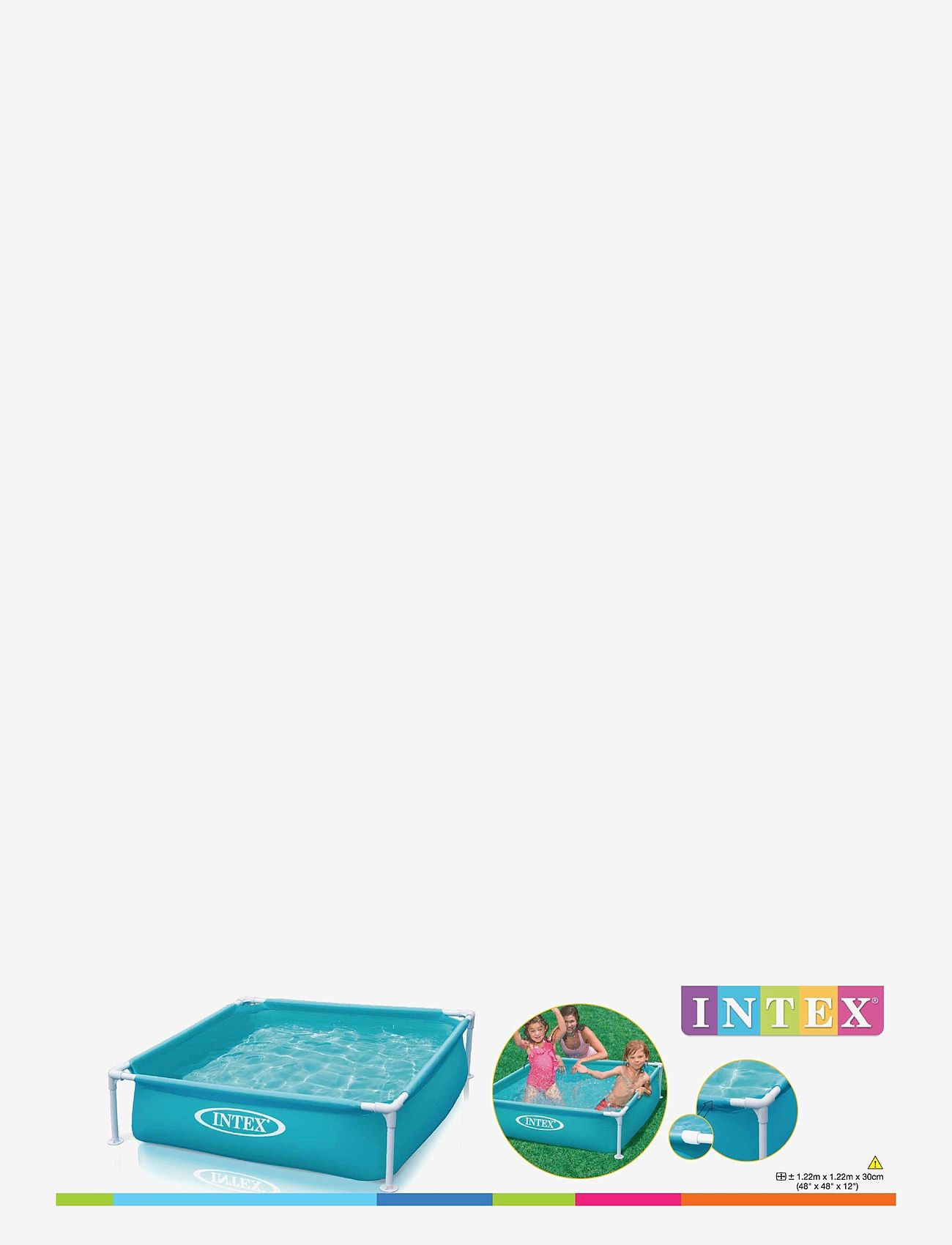INTEX Intex Mini Frame Pools, 342l, 122x122x30 Cm. (Blue/Blå) - 809 kr ...