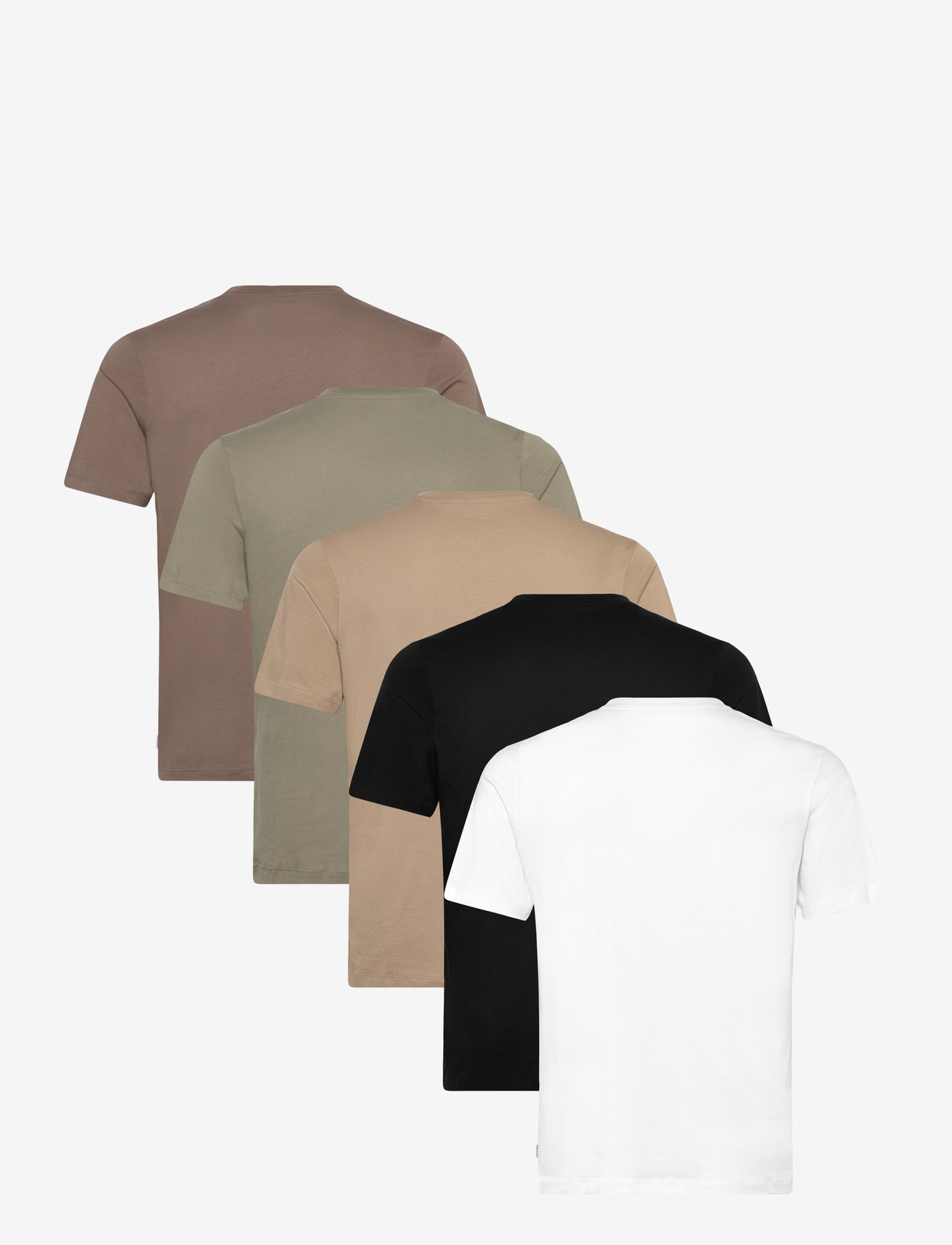 Jack & Jones Jjeorganic Basic Tee Ss O-ne 5pk Mp Noos (Black/Svart ...