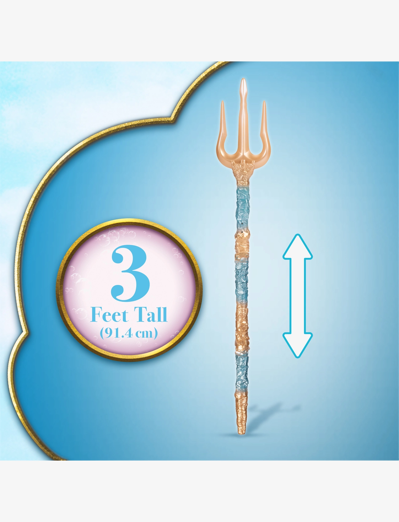 JAKKS Disney The Little Mermaid - King Tritons Feature Trident - Kostuumaccessoires - Boozt.com