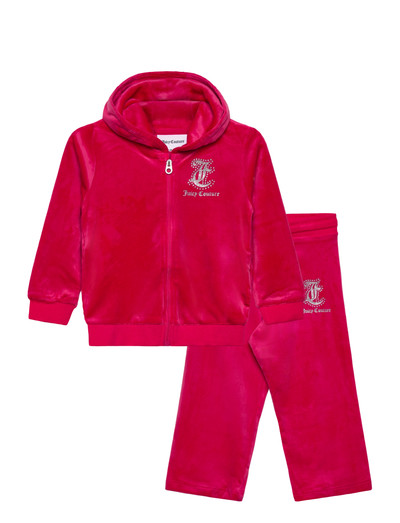 Juicy Couture Glitter Print Zip Thru & Jog Set (JCTJBX6479 ...
