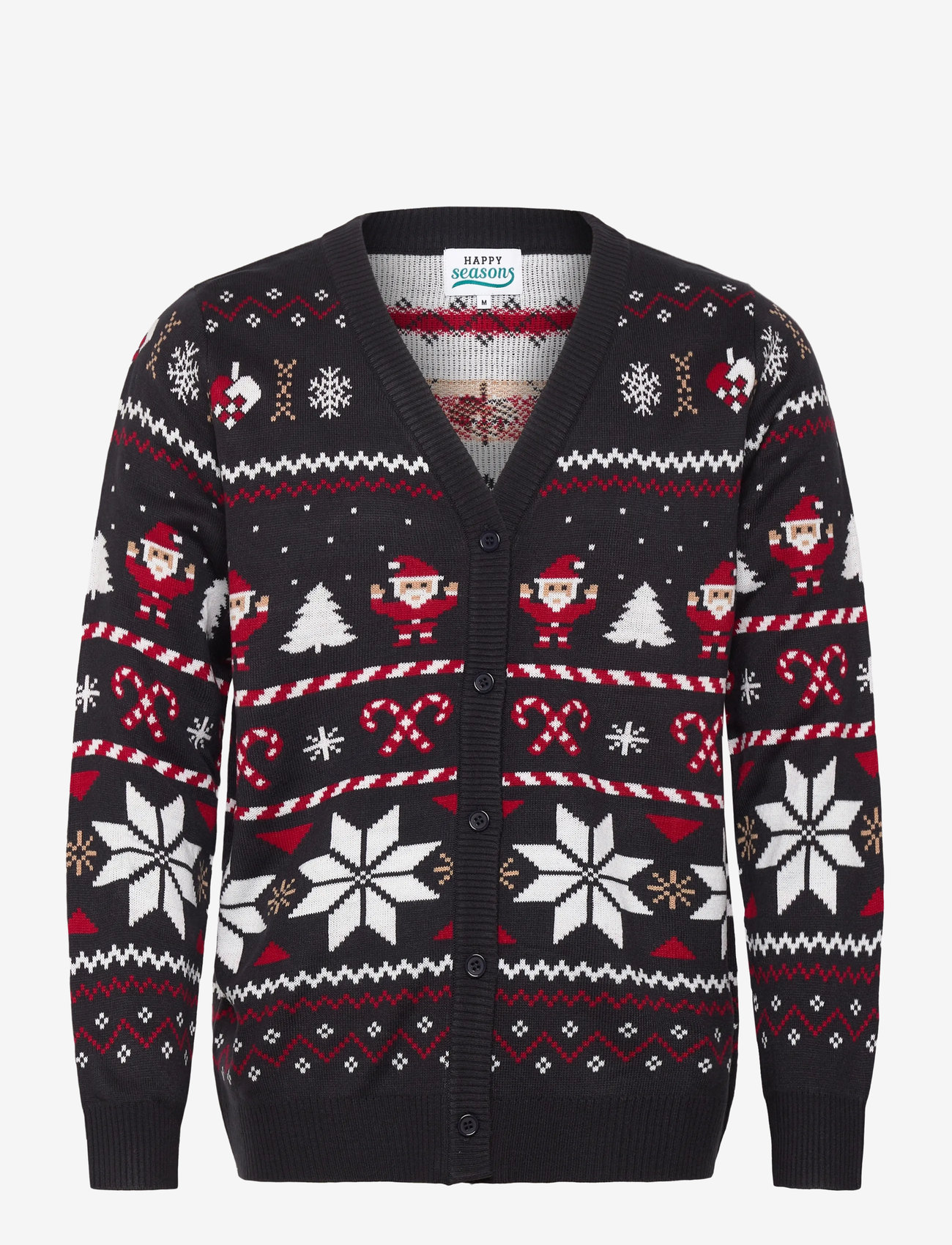 Happy Seasons Santa's Christmas Cardigan – cardigans – shop på Booztlet
