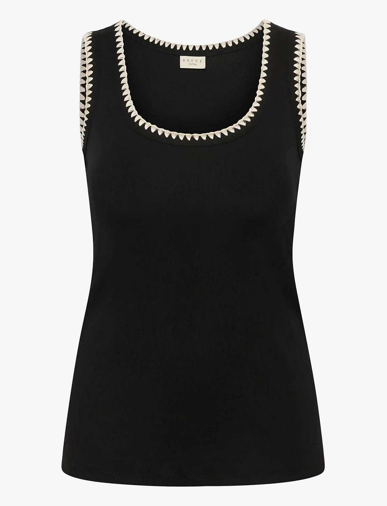 Kaffe Curve Kccarina Tank Top (Black Deep) – 279.30 kr – Booztlet.com