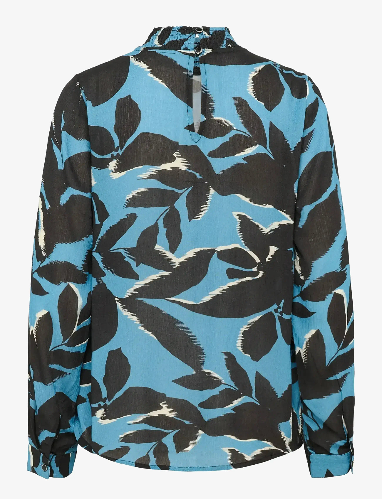 Kaffe Kaamber Smock Blouse Printed (Windward Blue/black Flower) – 29.97 ...