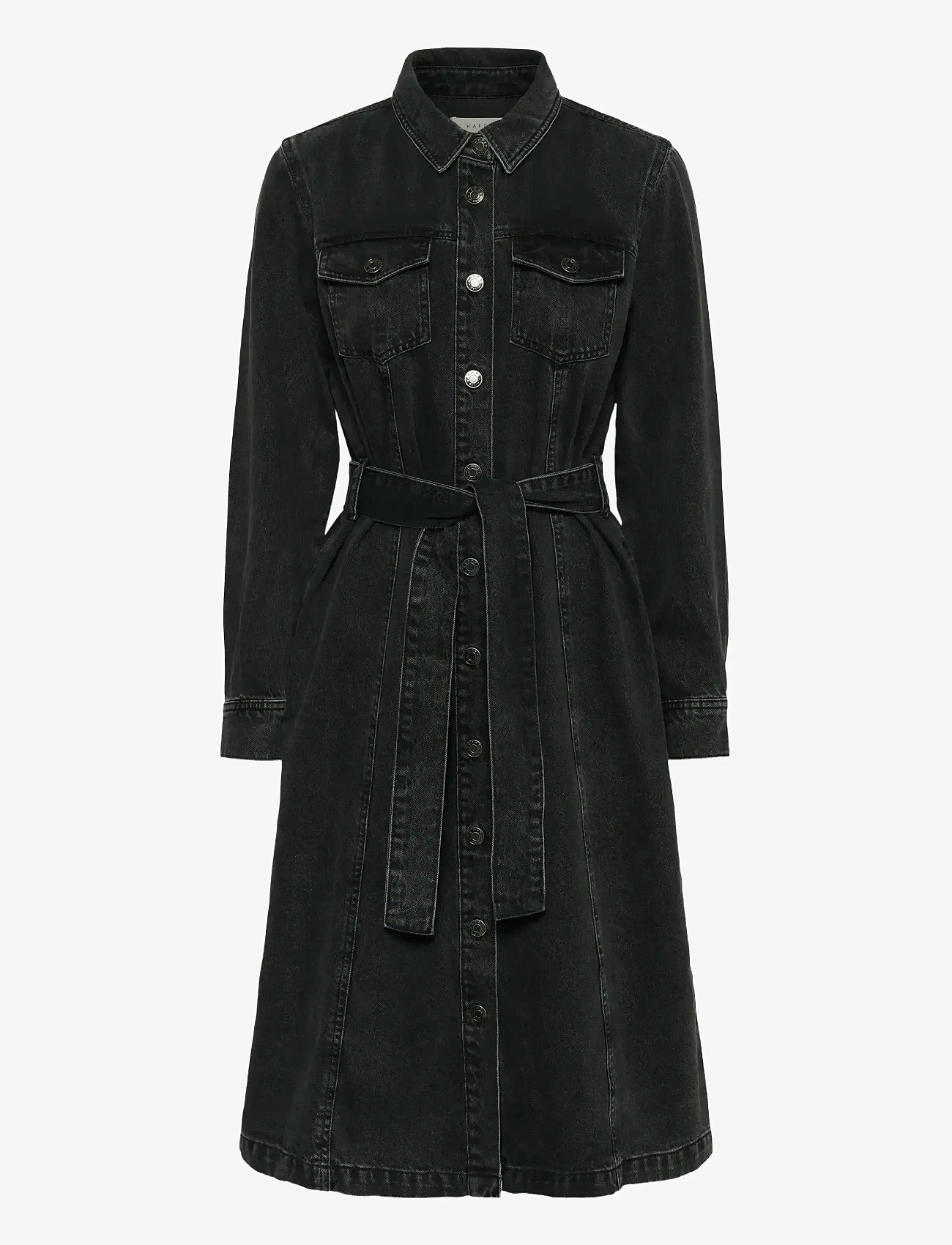 Kaffe Kacarly Denim Dress (Black Washed Denim) – 779.35 kr – Booztlet.com