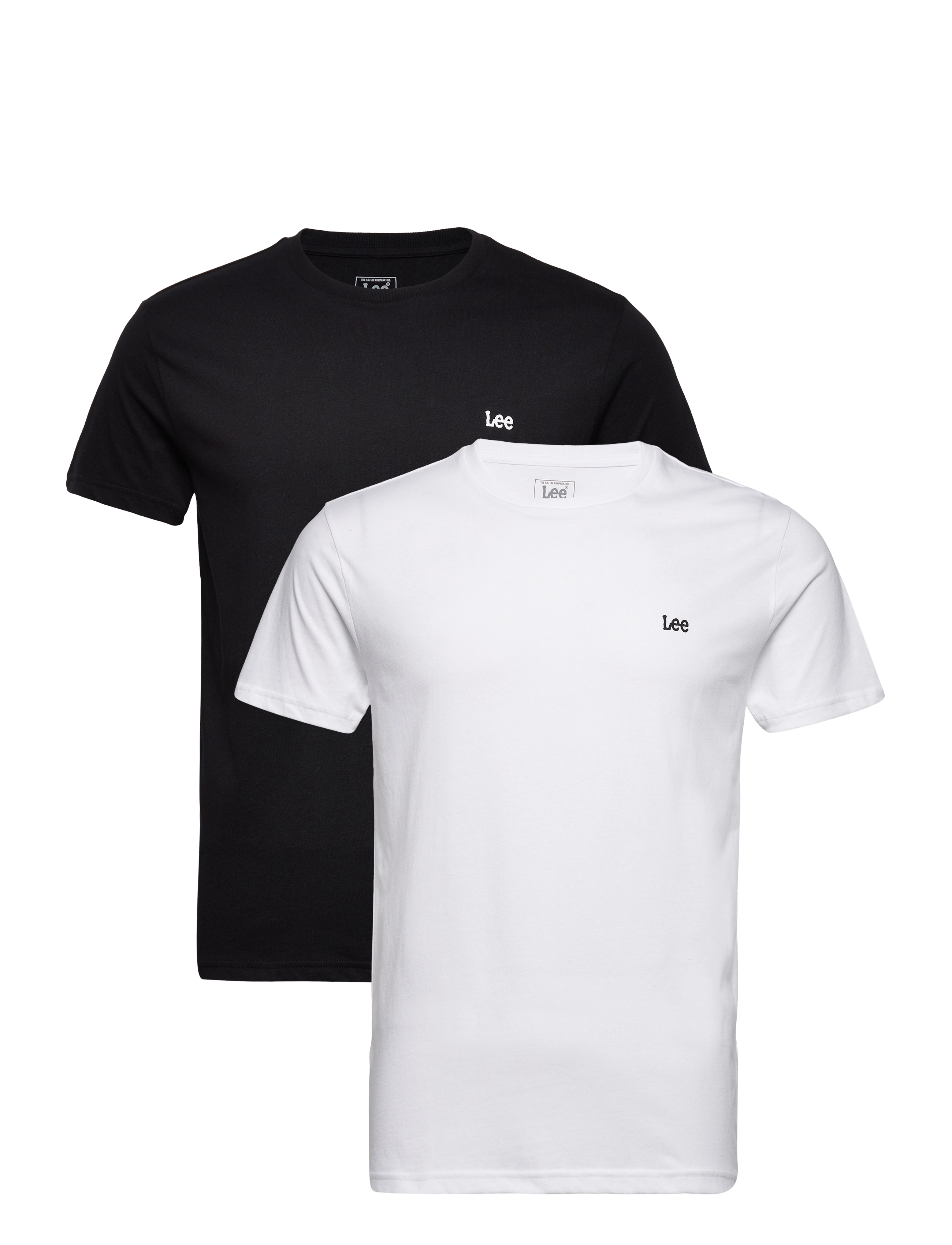Lee Jeans Twin Pack Crew (Black White) – 202.05 kr – Booztlet.com