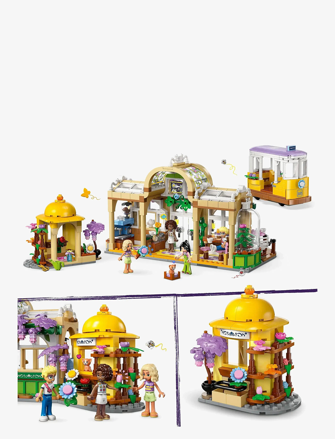 LEGO Friends Plant Café & Flower Shop Building Kit Pretend-play Set ...