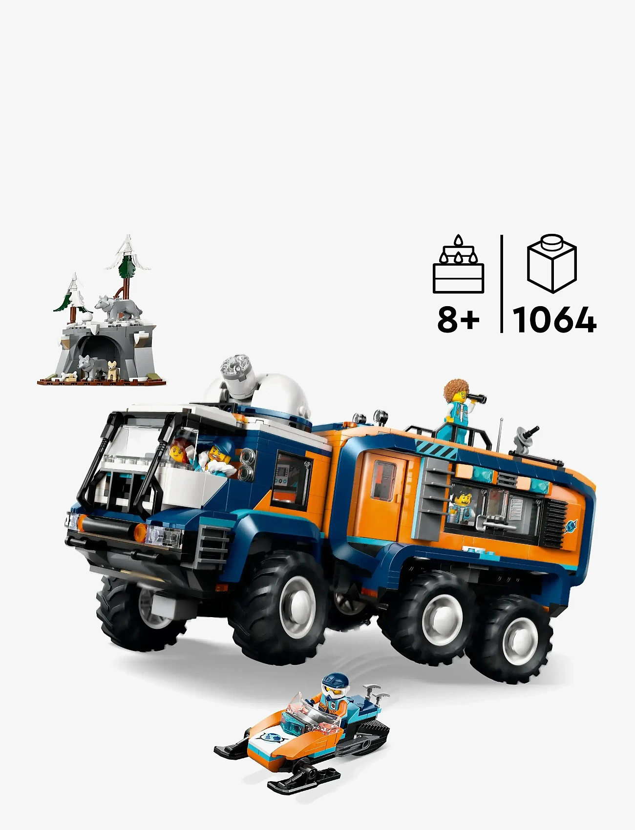 LEGO City Arctic Explorer Science Lab Truck Toy Building Set 60471 ...
