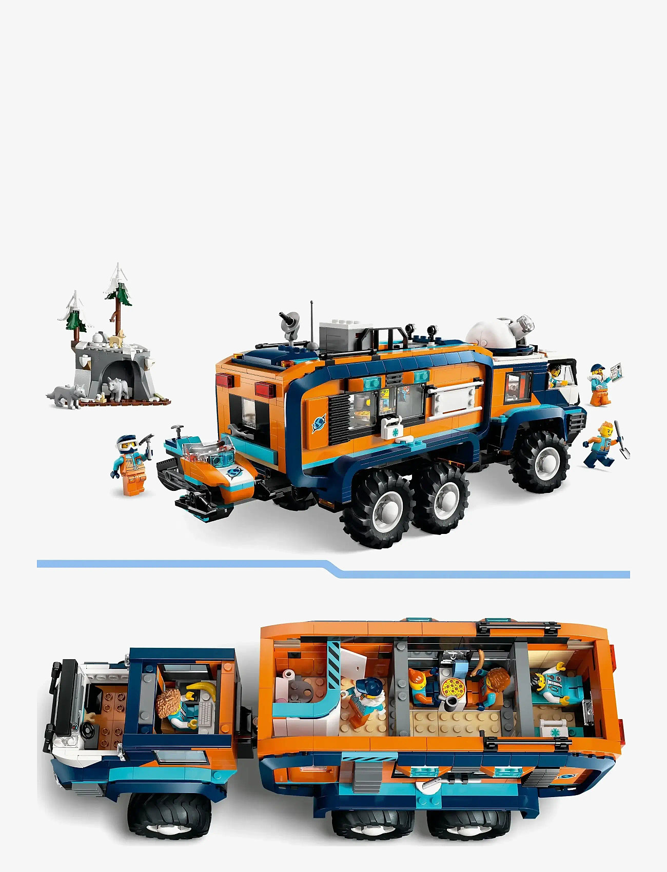 LEGO City Arctic Explorer Science Lab Truck Toy Building Set 60471 ...