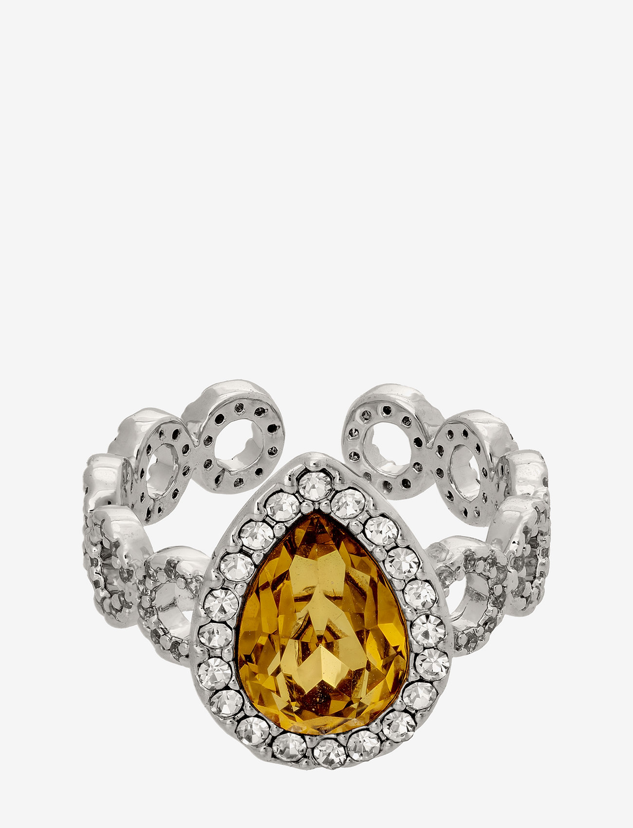 LILY AND ROSE Charlotta Ring - Golden Topaz (Golden Topaz/Argenté) - 35 ...