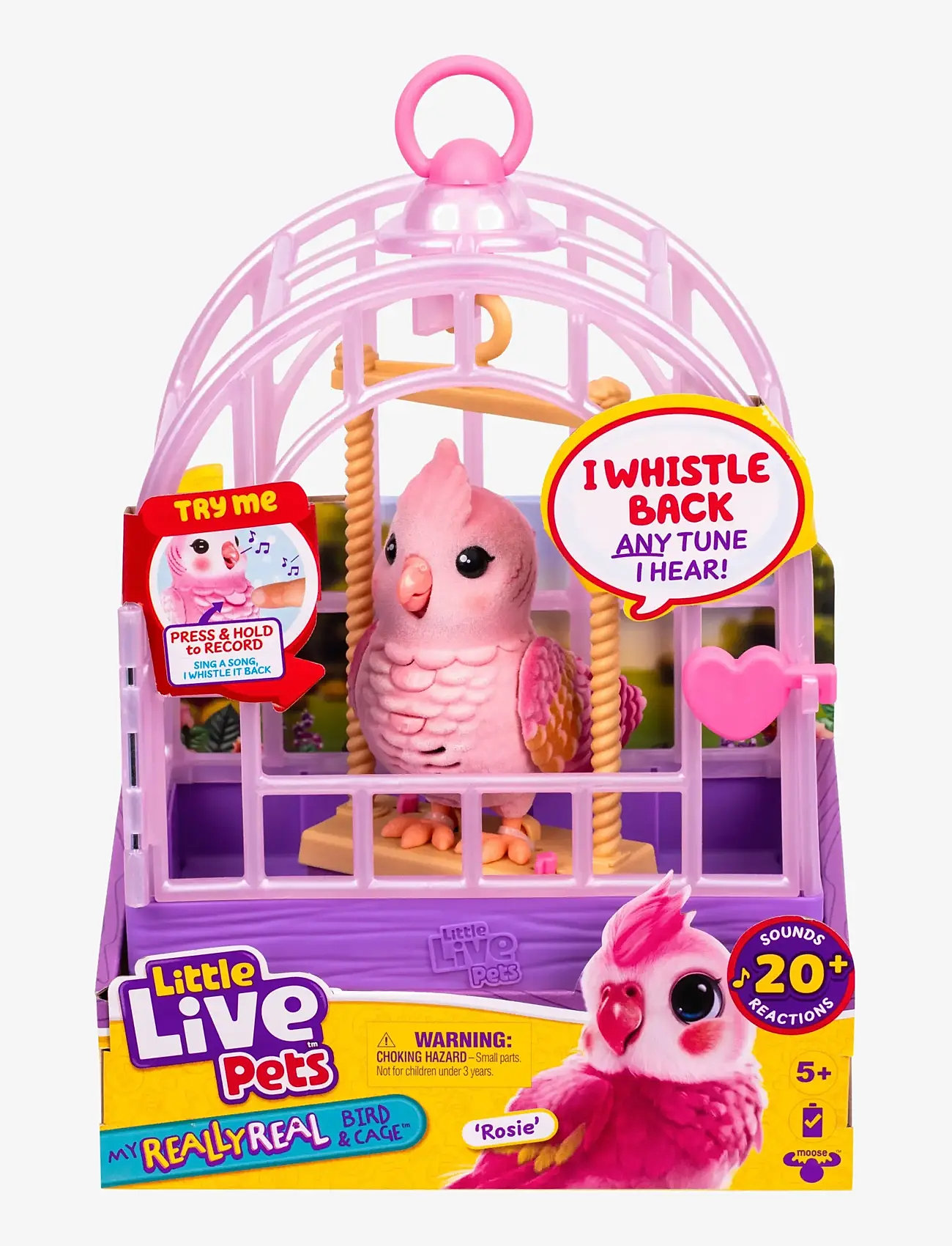 Little Live Pets Little Live Pets My Really Real Bird & Cage Rosie ...