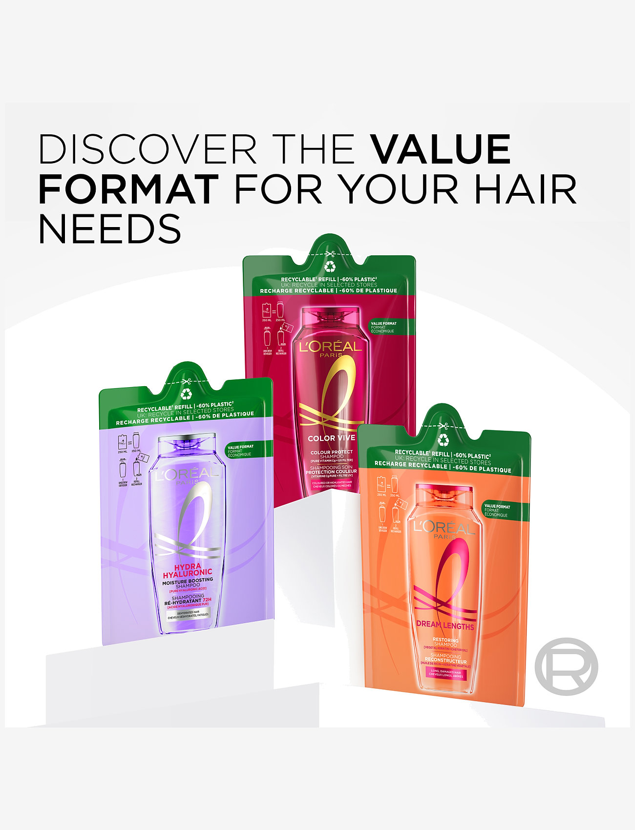 L'Oréal Paris L'oréal Paris Elvital Dream Length Shampoo Refill För ...