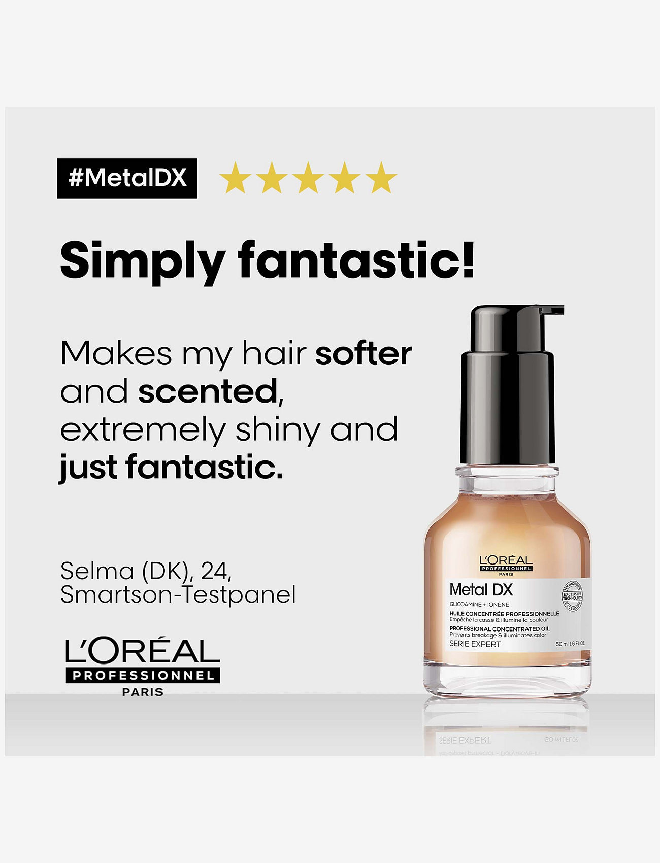 L'Oréal Professionnel Metal Dx Oil - Hårolje | Boozt.com