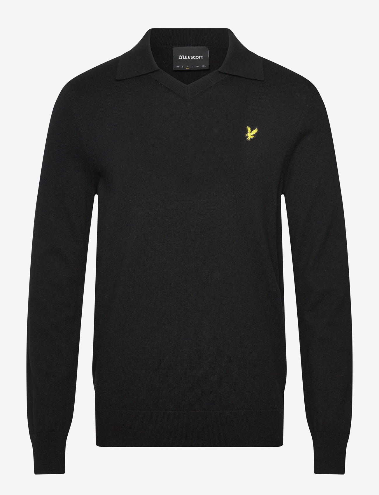 Lyle & Scott Cotton Merino Football Collar Jumper – polostrik – shop på ...