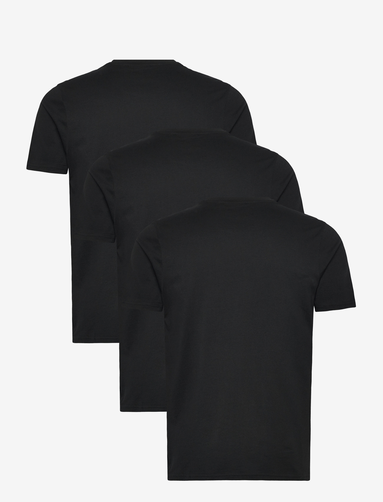 Lyle & Scott 3-pack Plain T-shirt (Jet Black) – 486.85 kr – Booztlet.com