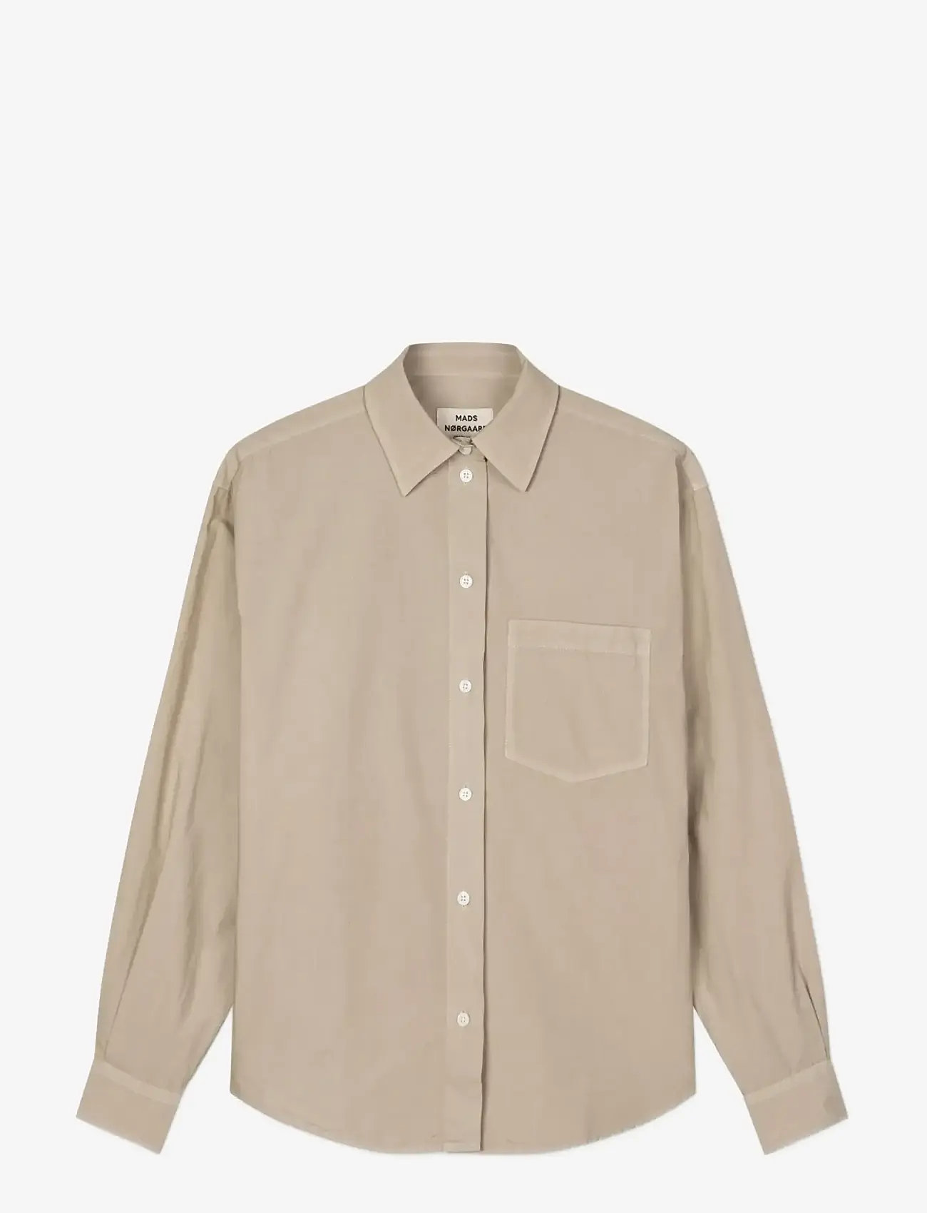 Mads Nørgaard Crispy Poplin Carol Shirt (Plaza Taupe) – 1274.25 kr ...