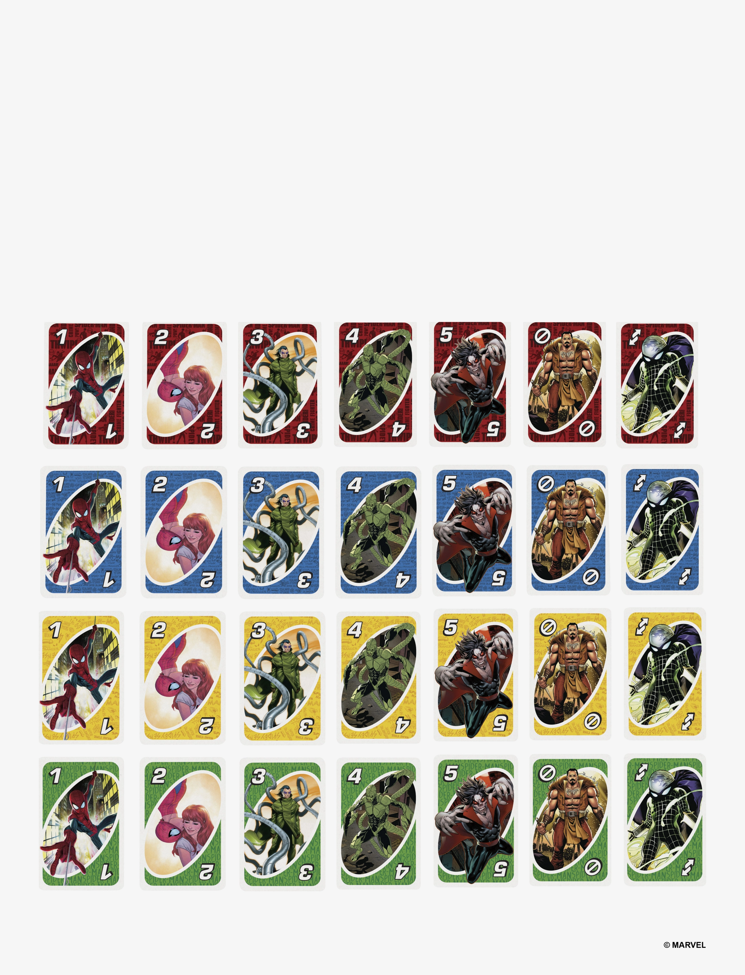 Mattel Games Games Uno The Amazing Spider-man Card Game Shedding ...