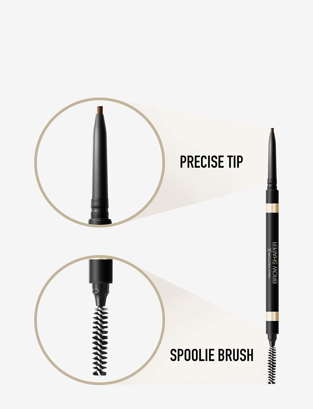 Max Factor Brow Shaper Pencil 30 Deep Brown – øjenbryn – shop på Booztlet