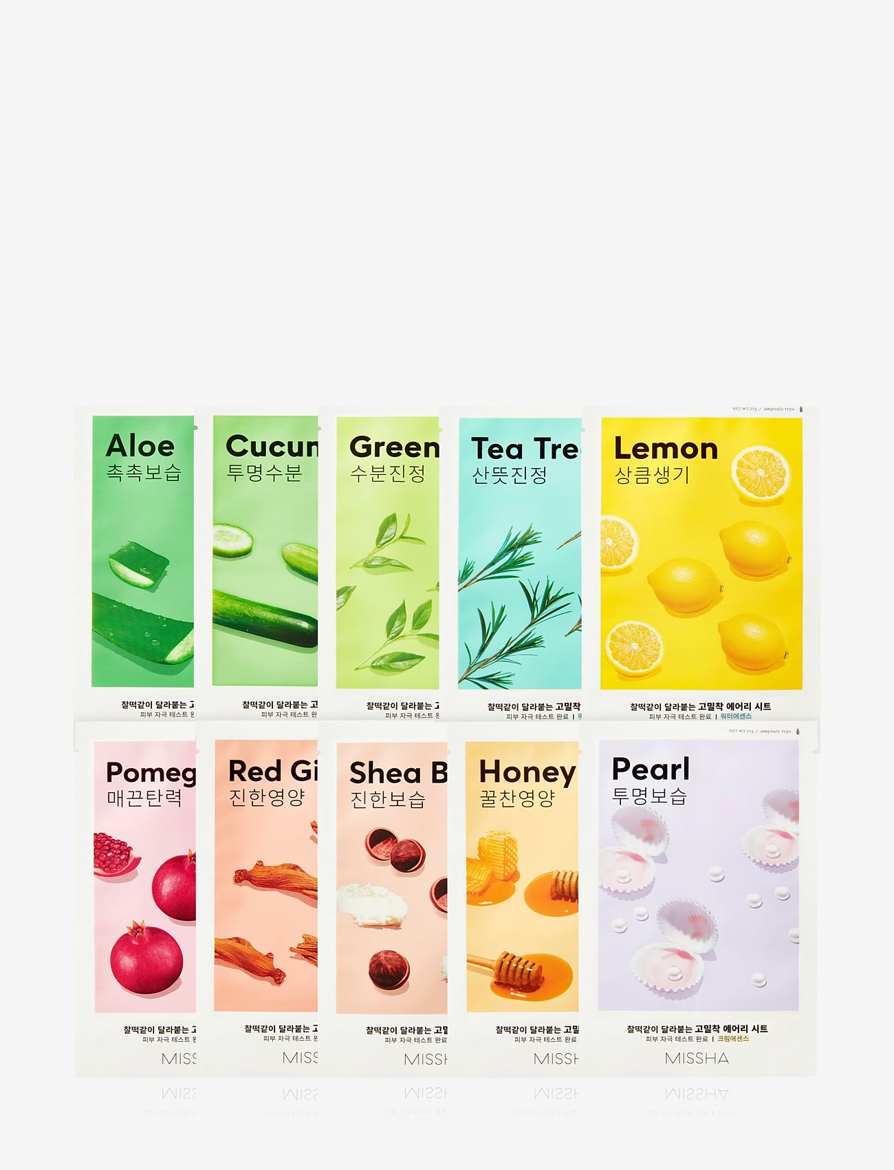 Missha Missha Airy Fit Face Masks (set Of 10) - Andlit | Boozt.com