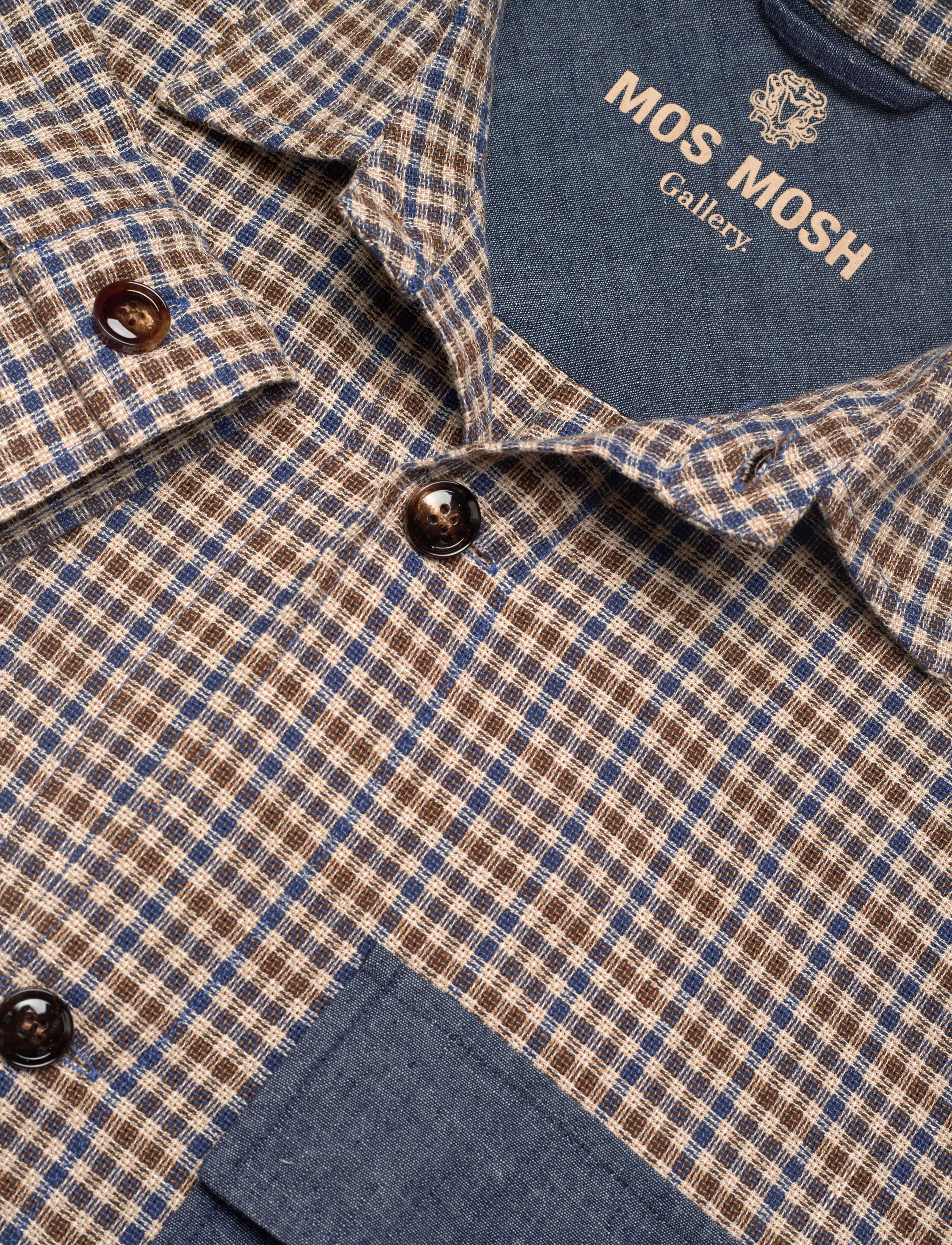 Mos Mosh Gallery Mmgwilson Check Overshirt (Brown Check) – 569.70 kr ...