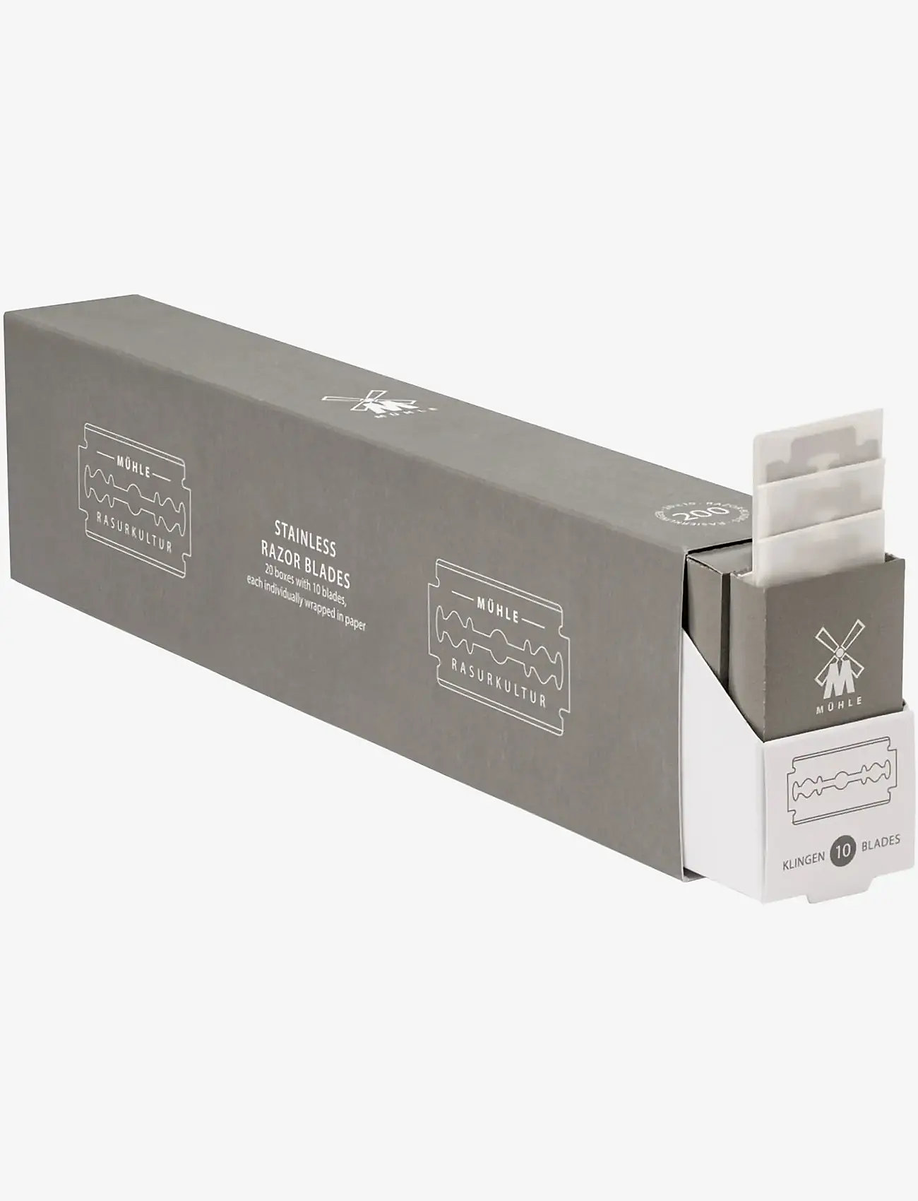 Mühle Shaving Accessoires 200 Double Edge Blades (Silver) - 60.81 ...