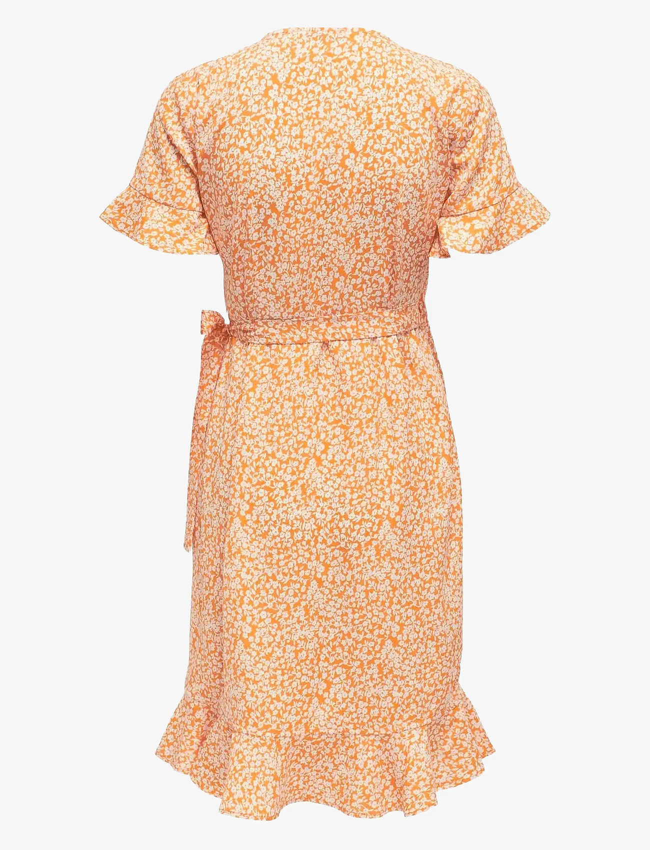 ONLY Onlolivia S/s Wrap Dress Wvn Noos (Flame Orange) – 65.80 kr ...