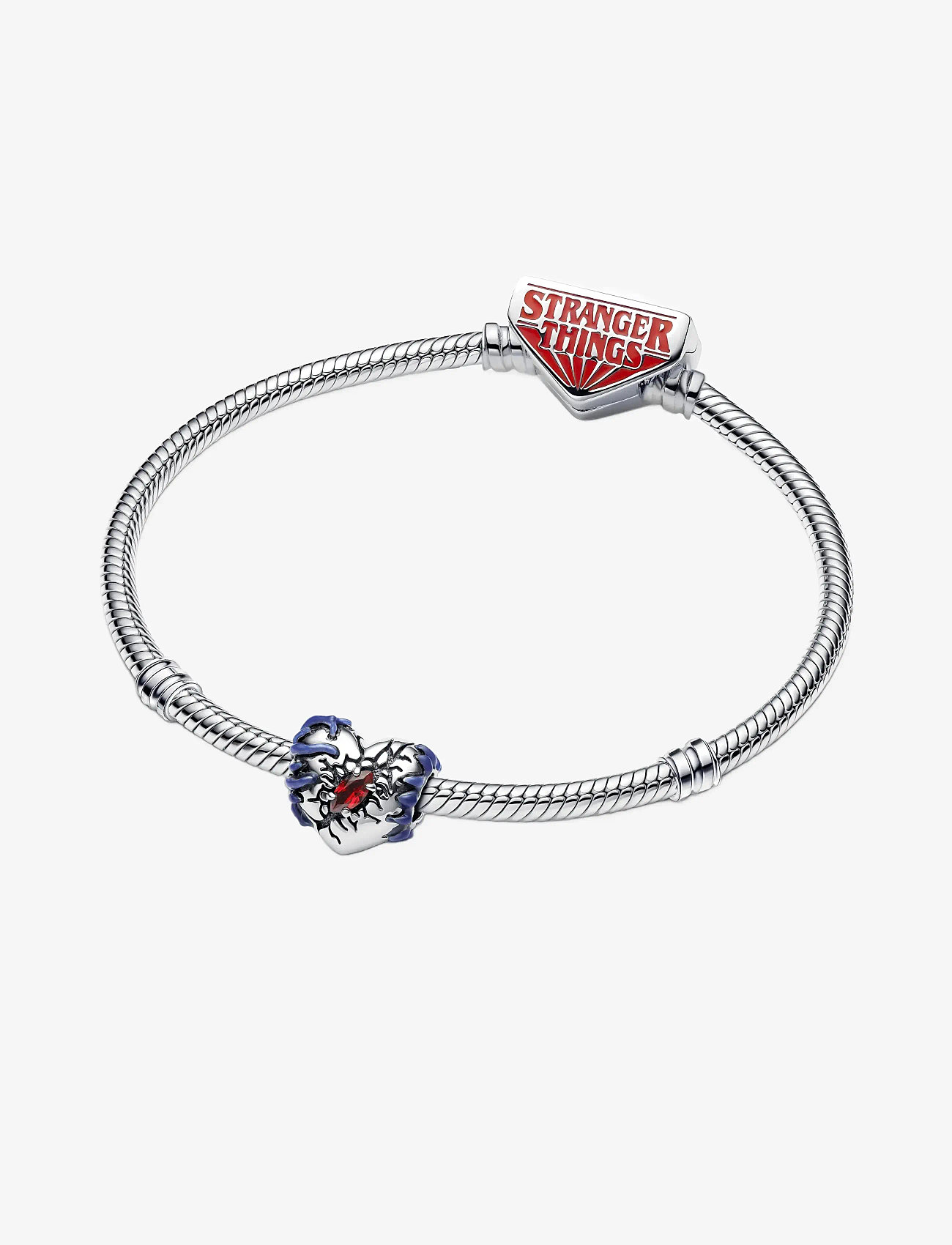 Pandora Stranger Things Heart Sterling Silver Charm With Salsa Red ...