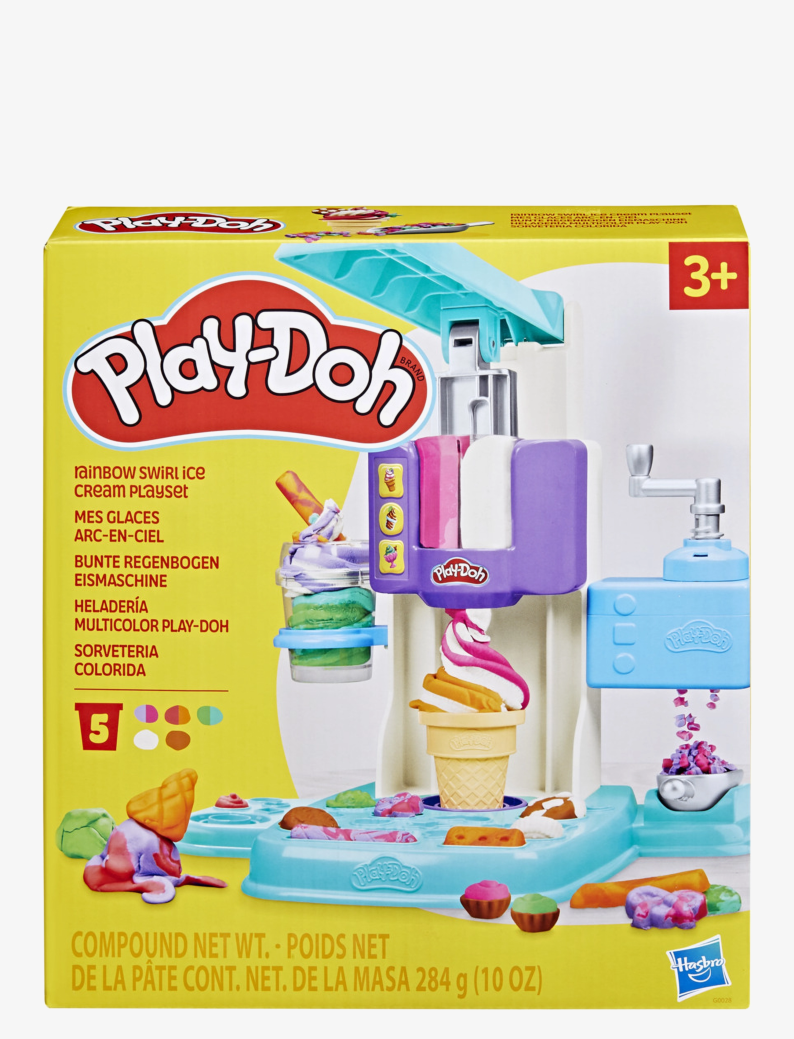 Play Doh Rainbow Swirl Ice Cream Playset, Arts And Crafts Toys For Ages ...