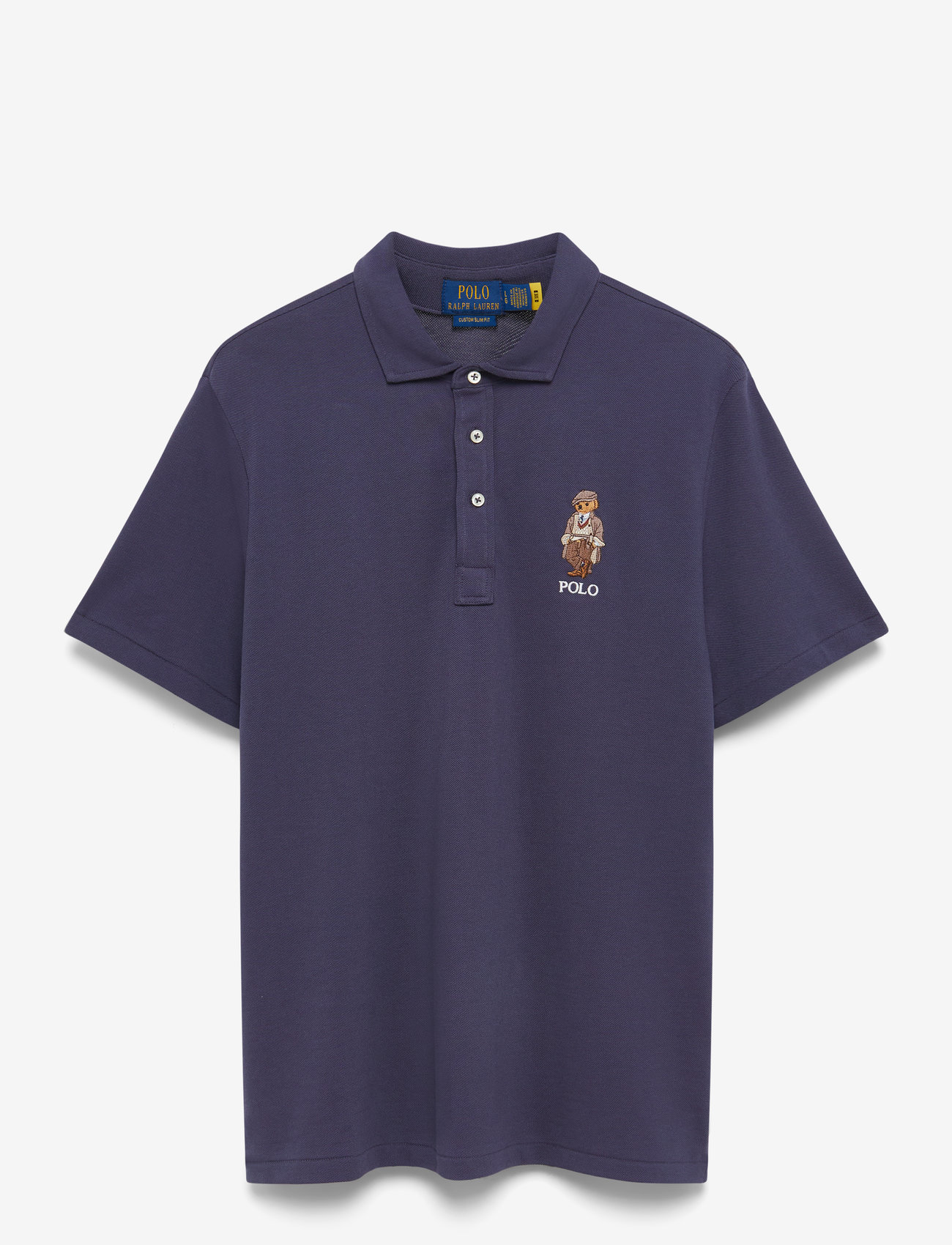Polo Ralph Lauren Custom Slim Polo Bear Mesh Polo Shirt – kortærmede ...