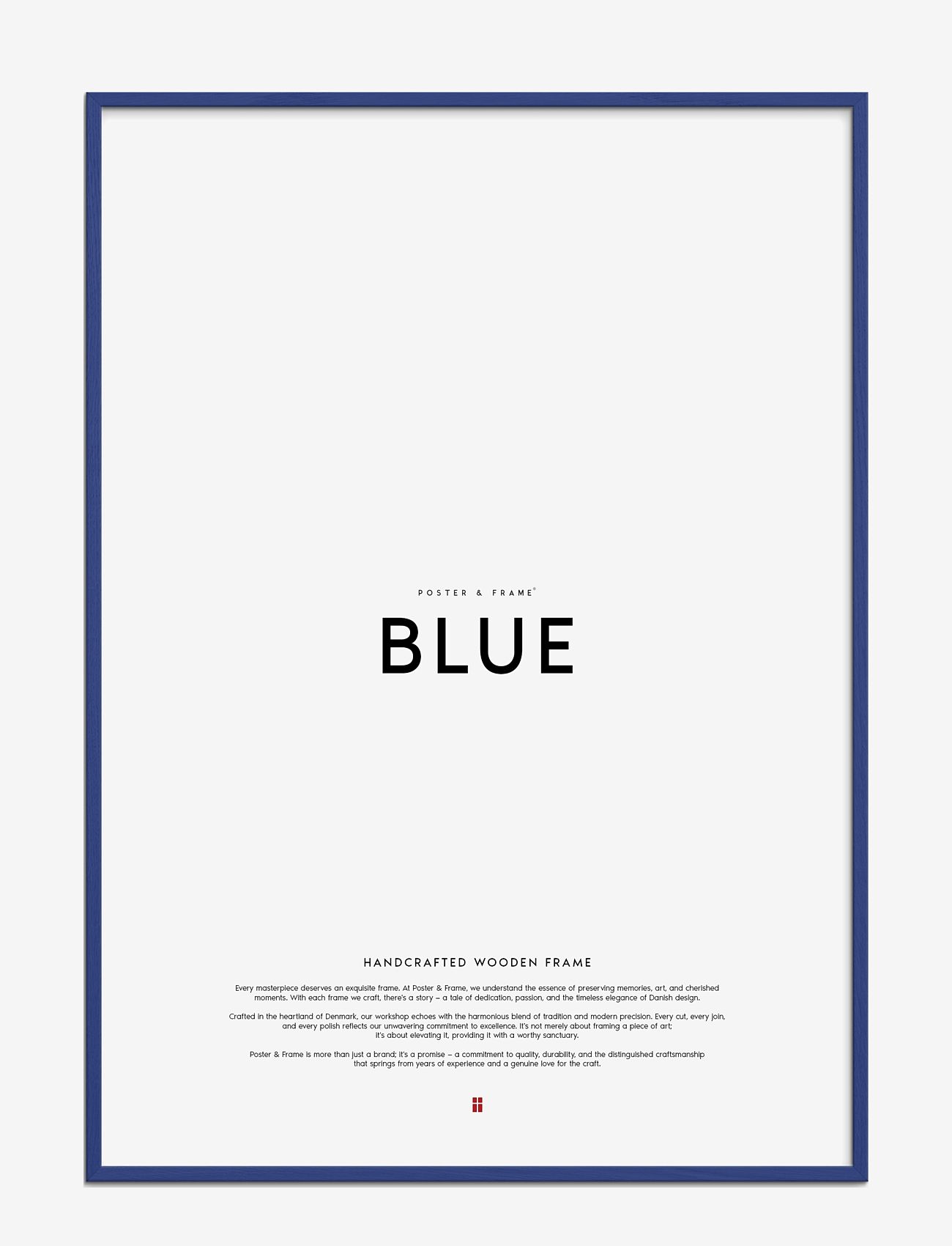 Poster And Frame Blue Wood Frame Picture Frames