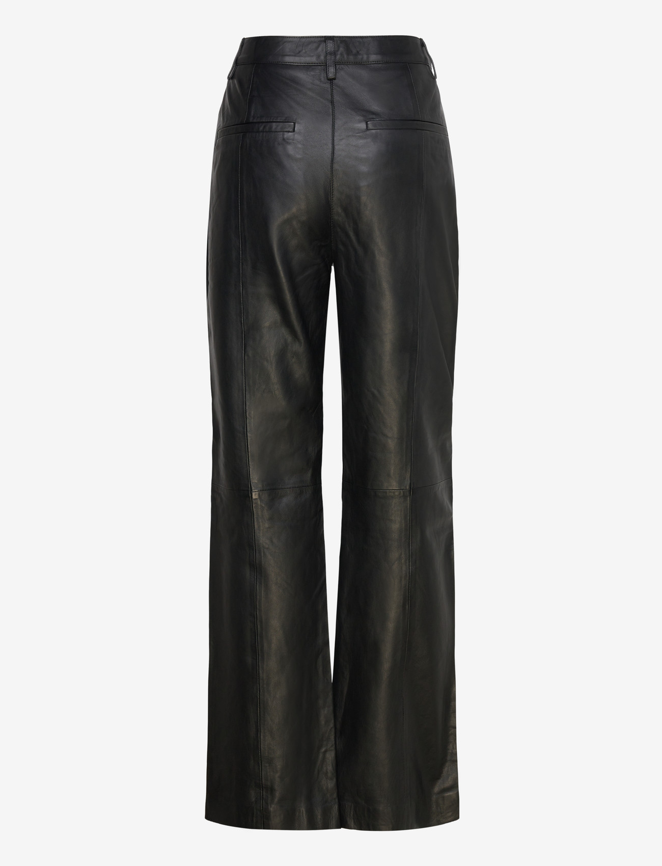 REMAIN Birger Christensen Straight Leg Leather Pants – læderbukser ...