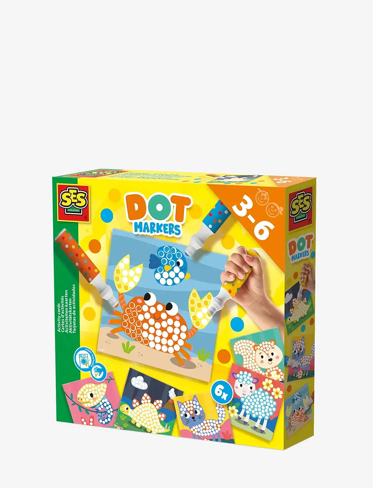 SES Creative Dot Markers - 3 Colours Xxl - Activity Cards – målar ...