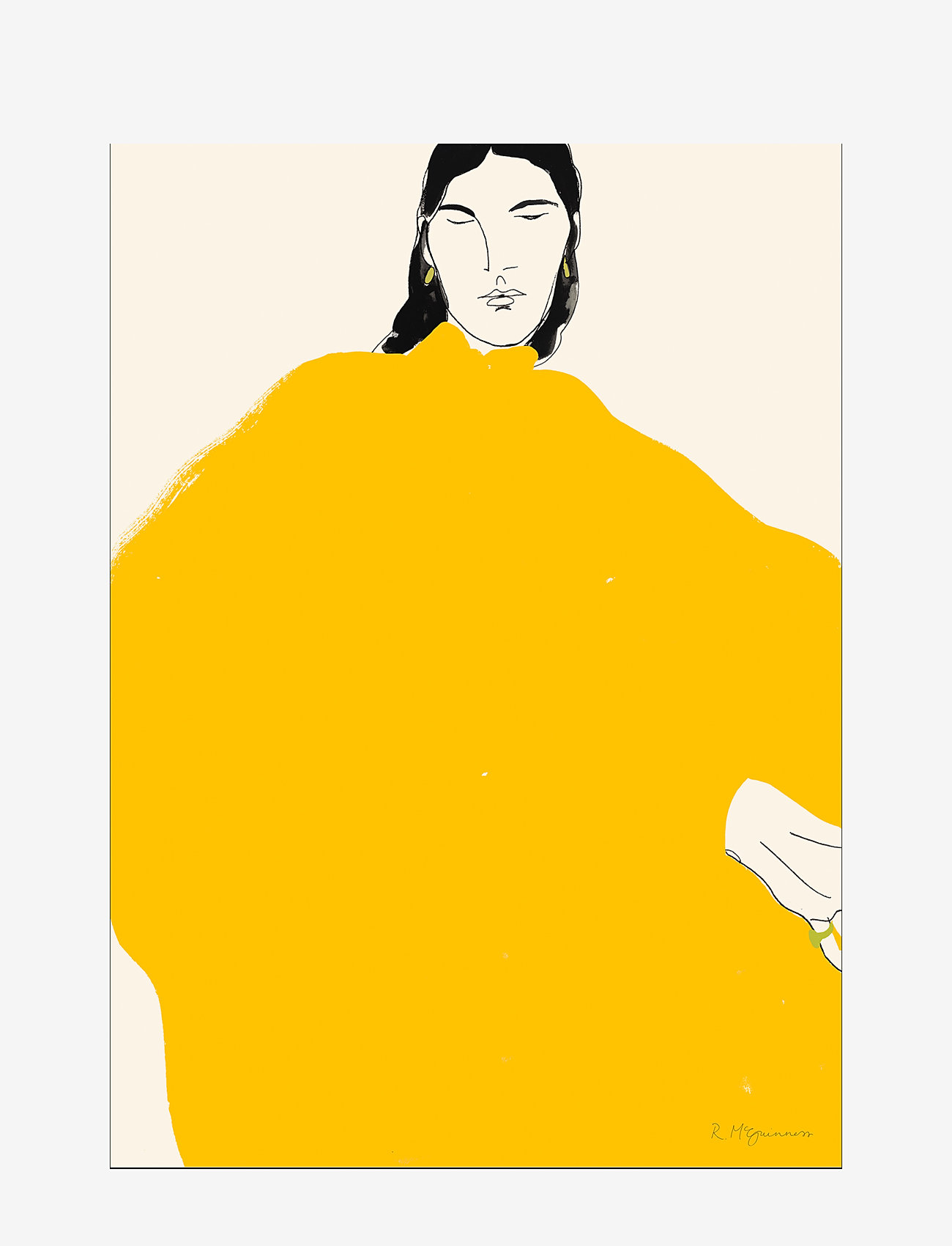 The Poster Club The Poster Club X Rosie Mcguinness - Yellow Dress ...