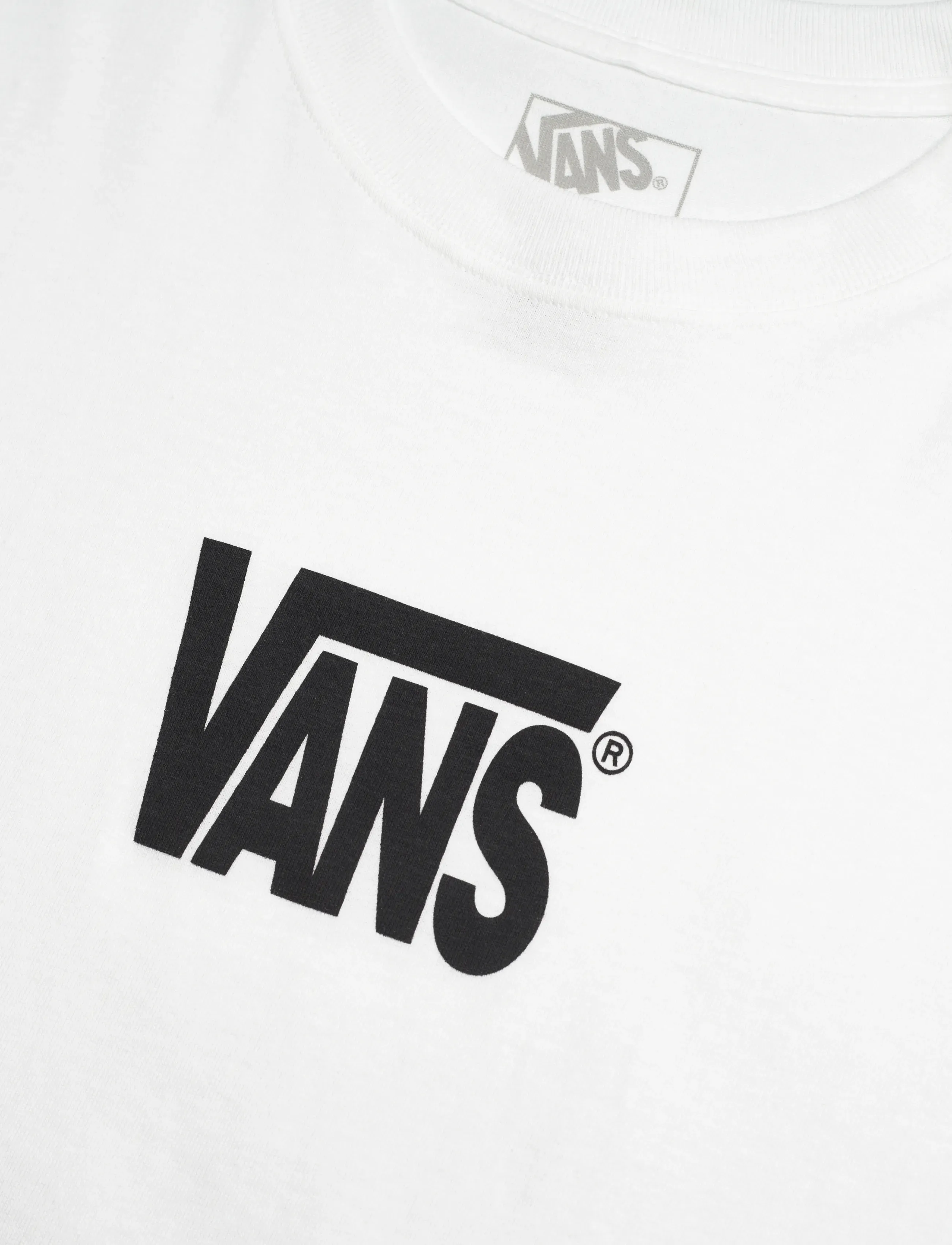 VANS Stretch Logo Ss Tee (White/black/Hvit) - 239 kr | Boozt.com